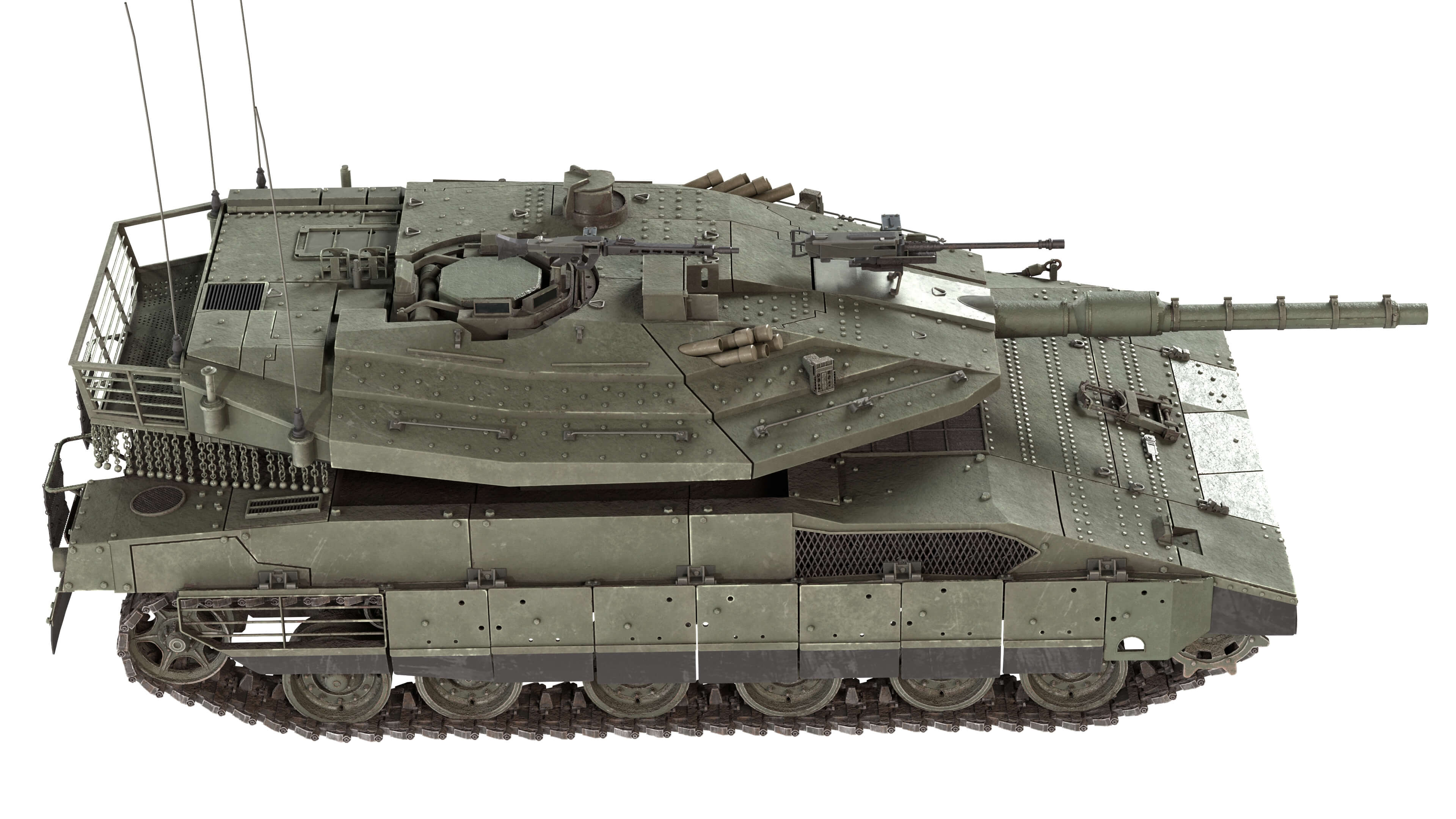 Merkava MK4 Tank - 3D Model by 3dstudio
