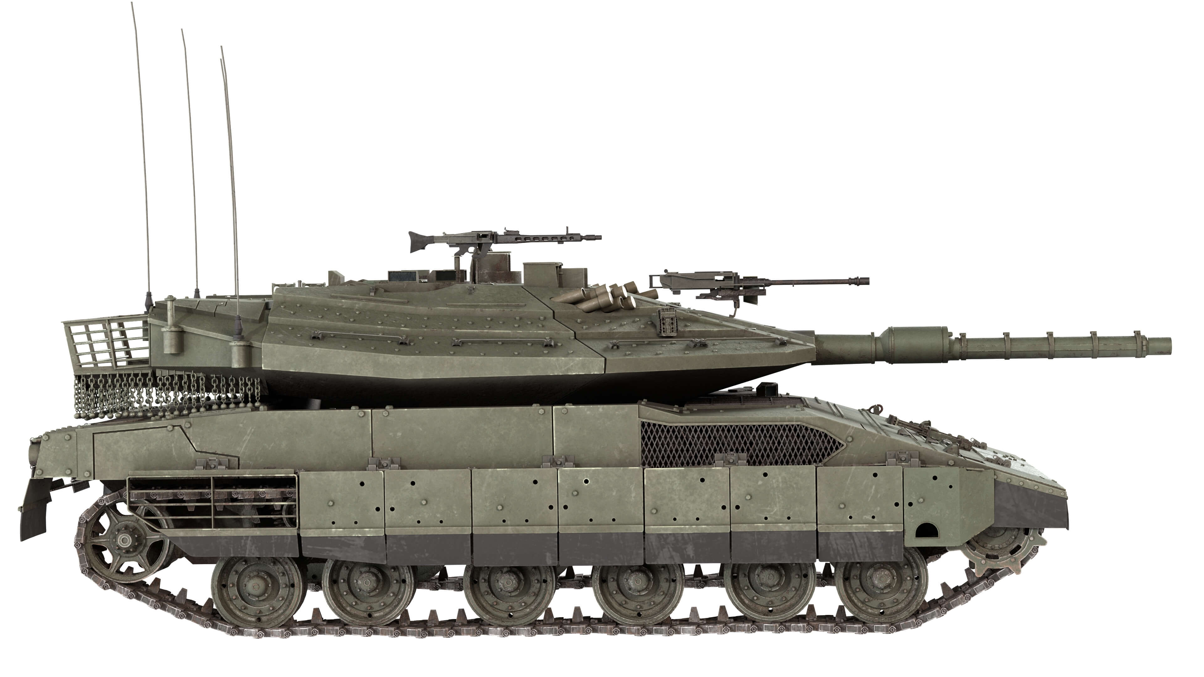 Merkava MK4 Tank - 3D Model by 3dstudio