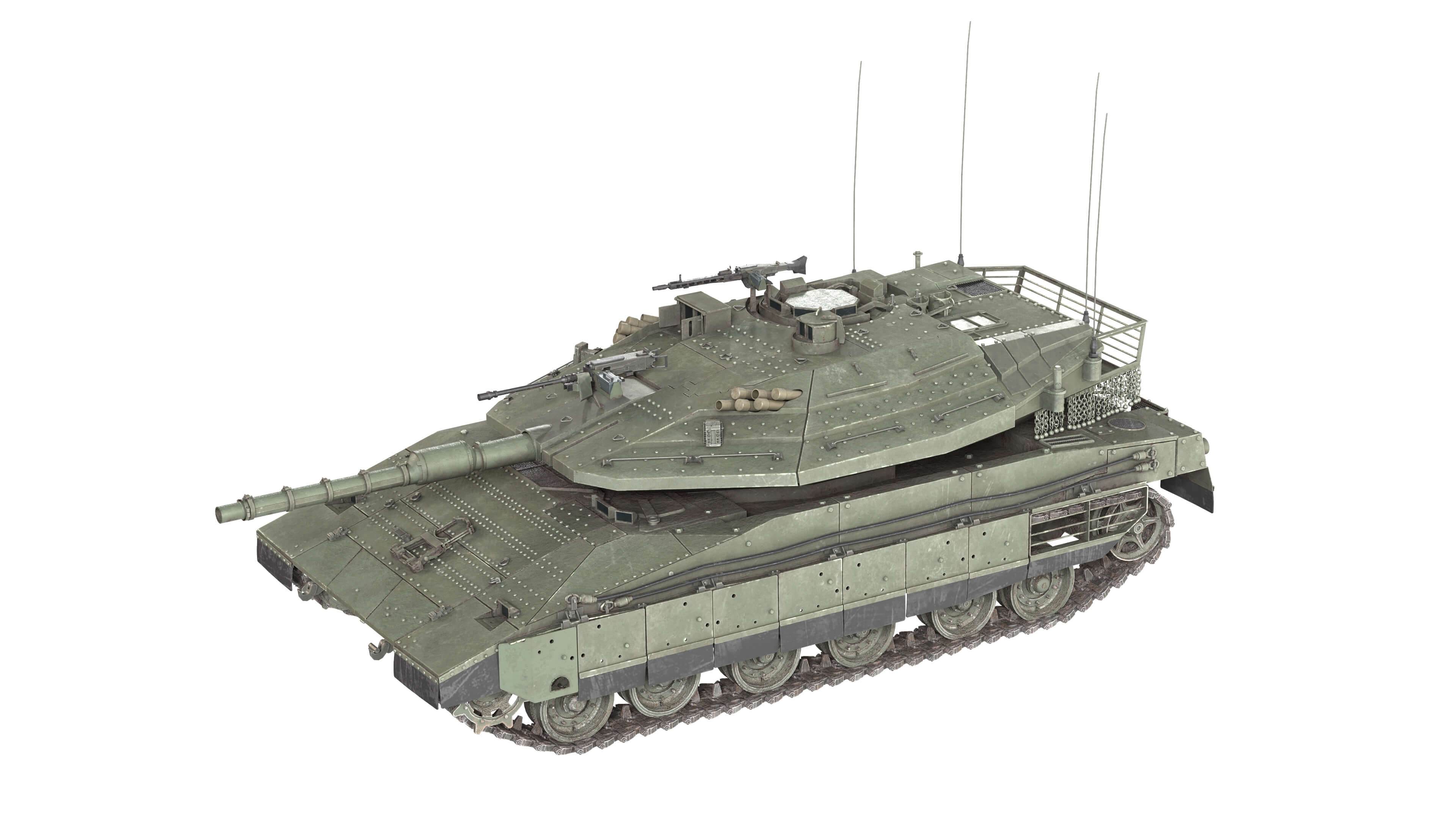 Merkava MK4 Tank - 3D Model by 3dstudio