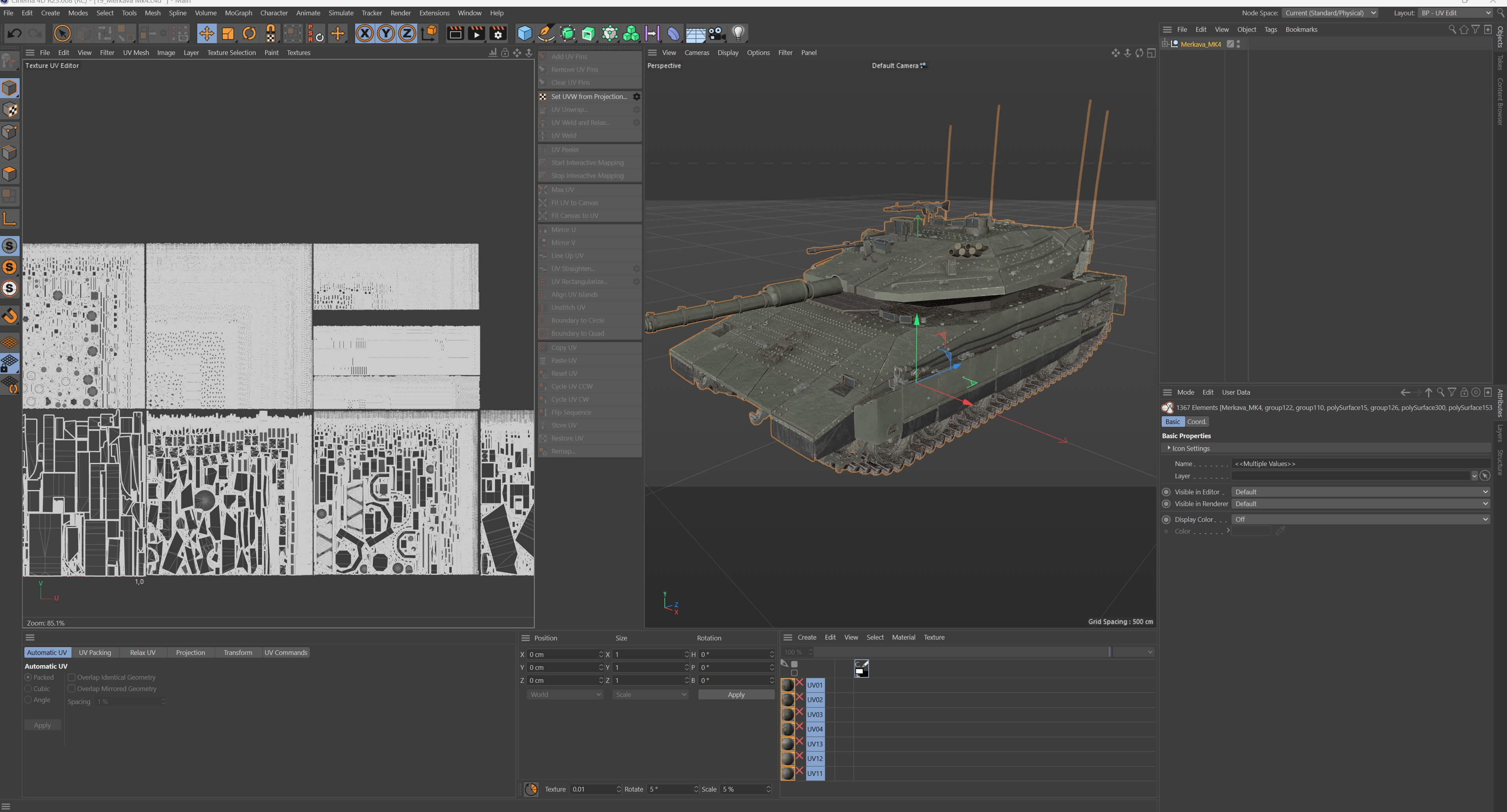 Merkava MK4 Tank - 3D Model by 3dstudio