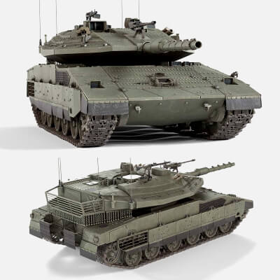 Merkava MK4 Tank - 3D Model by 3dstudio