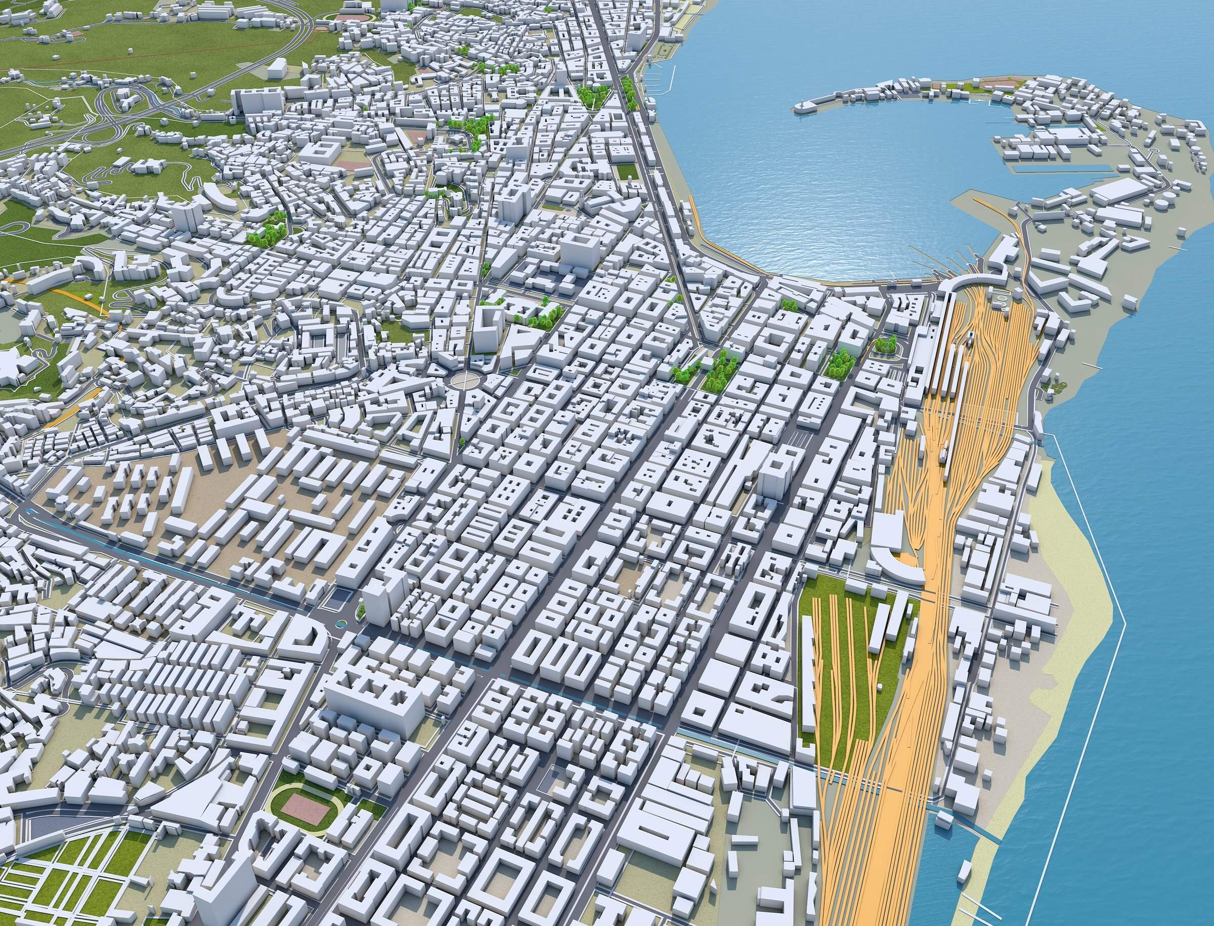 Messina, Italy 150km AI - 3D Model by 3dstudio