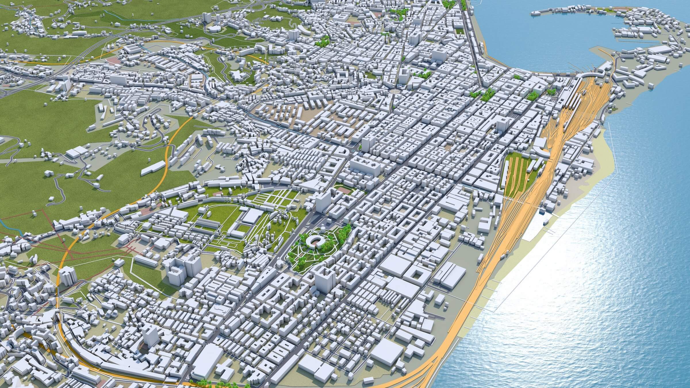 Messina, Italy 150km AI - 3D Model by 3dstudio