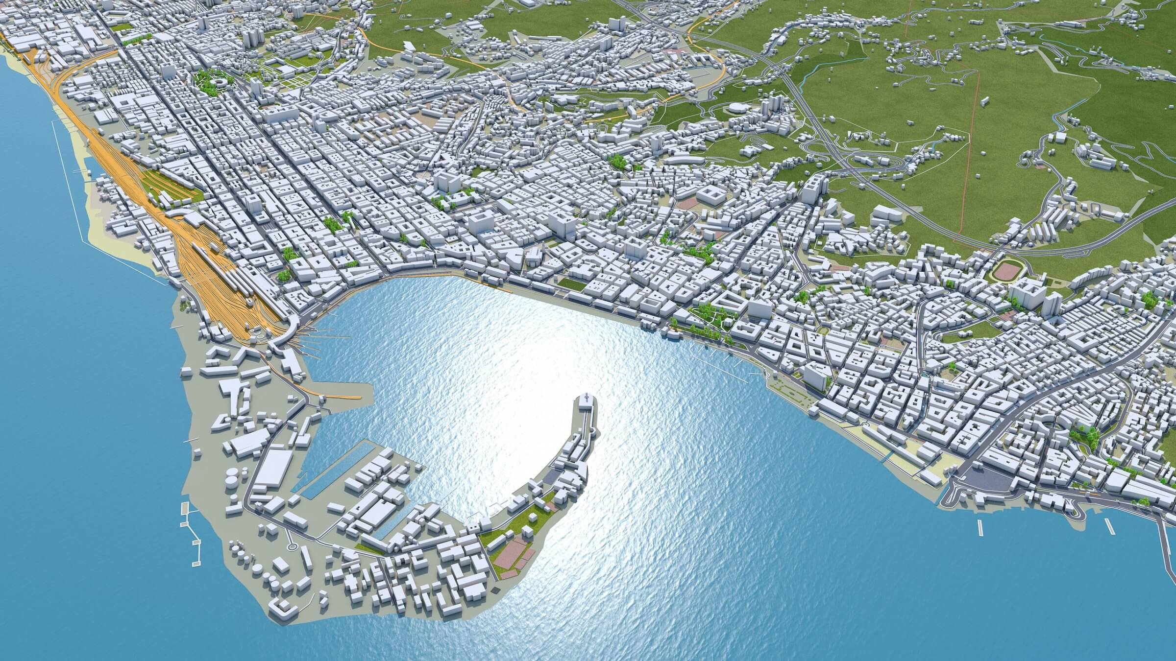Messina, Italy 150km AI - 3D Model by 3dstudio