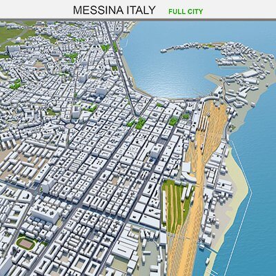 Messina, Italy 150km AI - 3D Model by 3dstudio