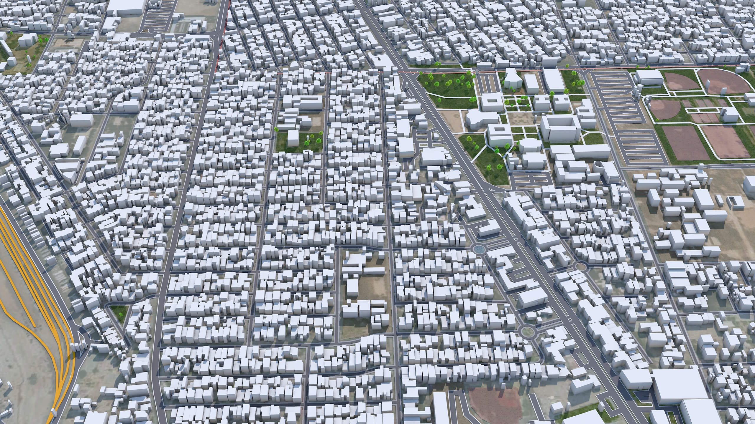 Mexicali Baja California City Mexico 3D Model 30km by 3dstudio