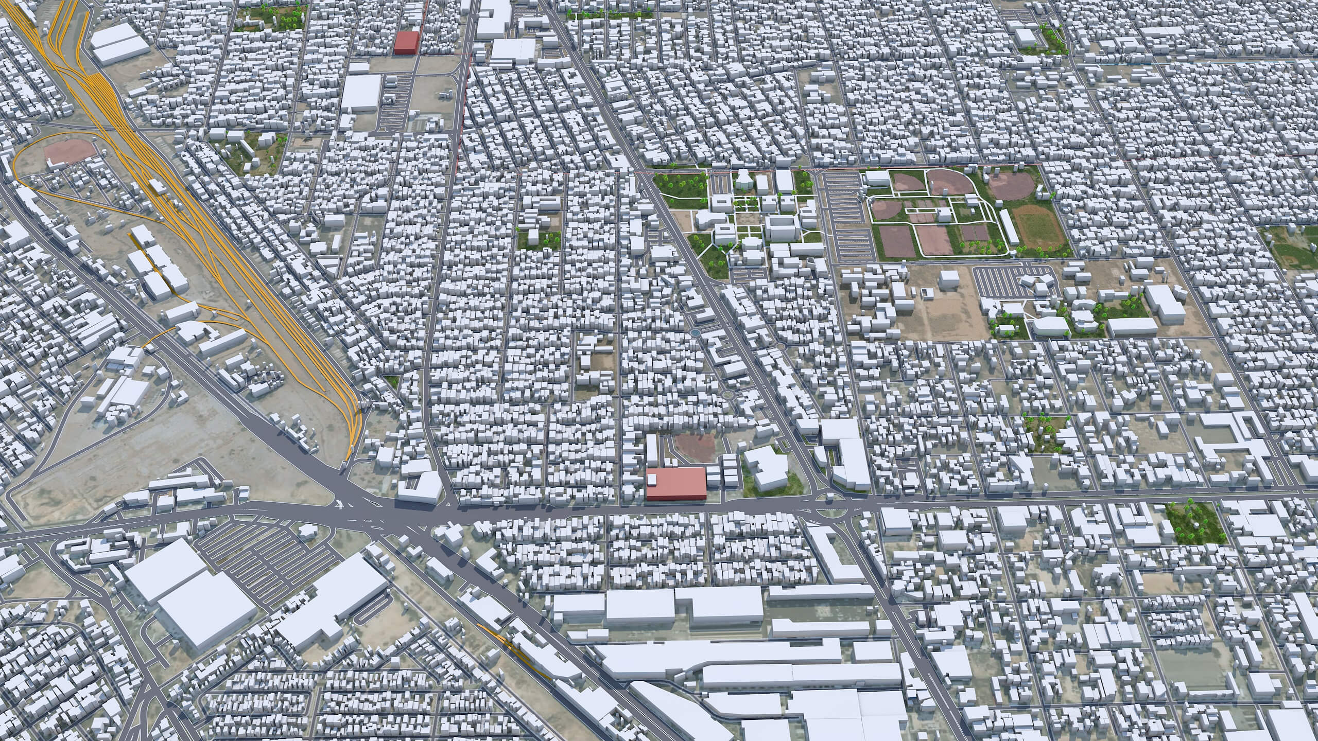 Mexicali Baja California City Mexico 3D Model 30km by 3dstudio