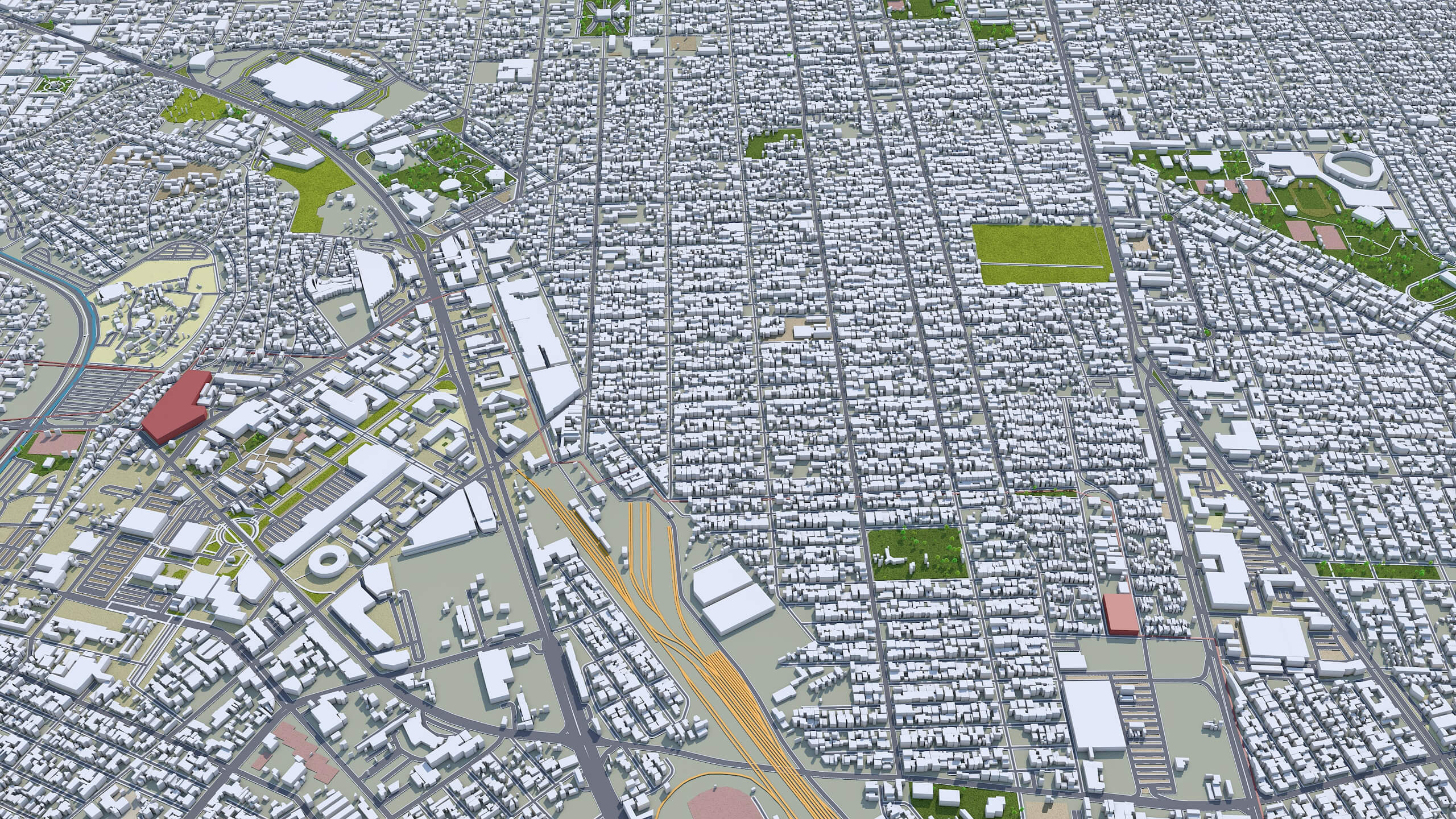 Mexicali Baja California City Mexico 3D Model 30km by 3dstudio