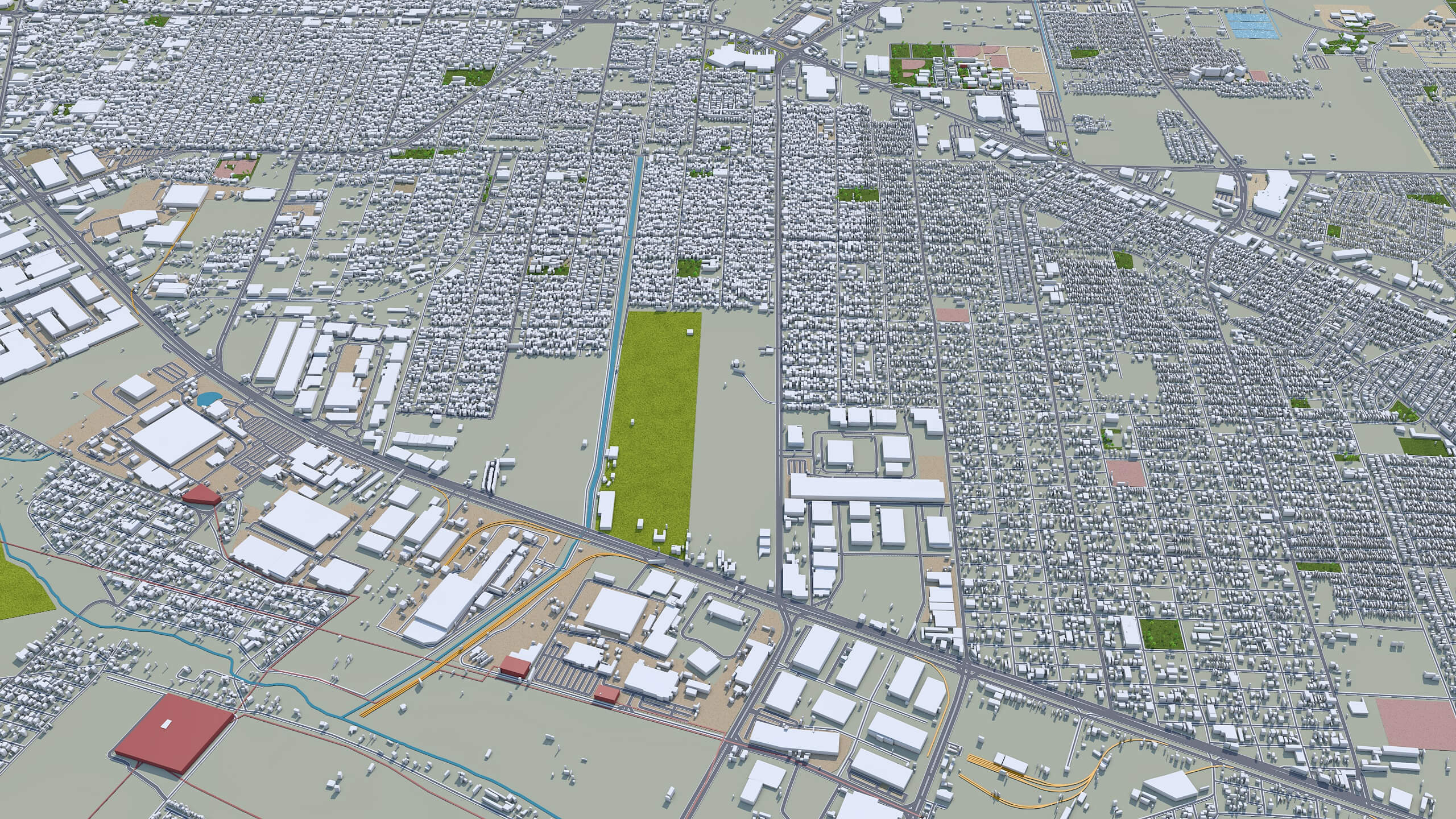 Mexicali Baja California City Mexico 3D Model 30km by 3dstudio