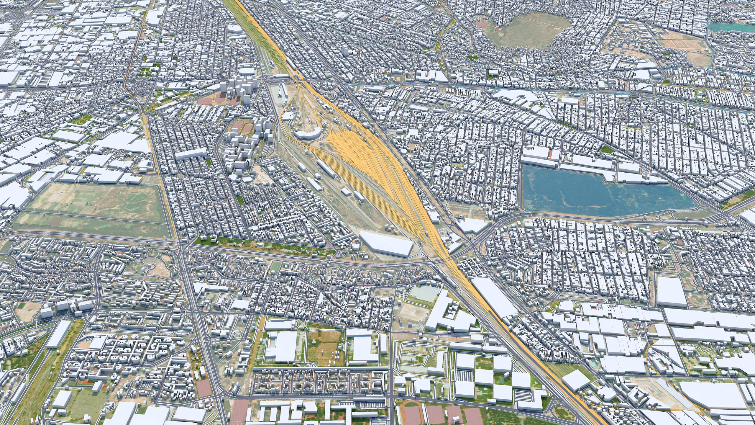 Mexico City, Mexico 50km - 3D Model by 3dstudio