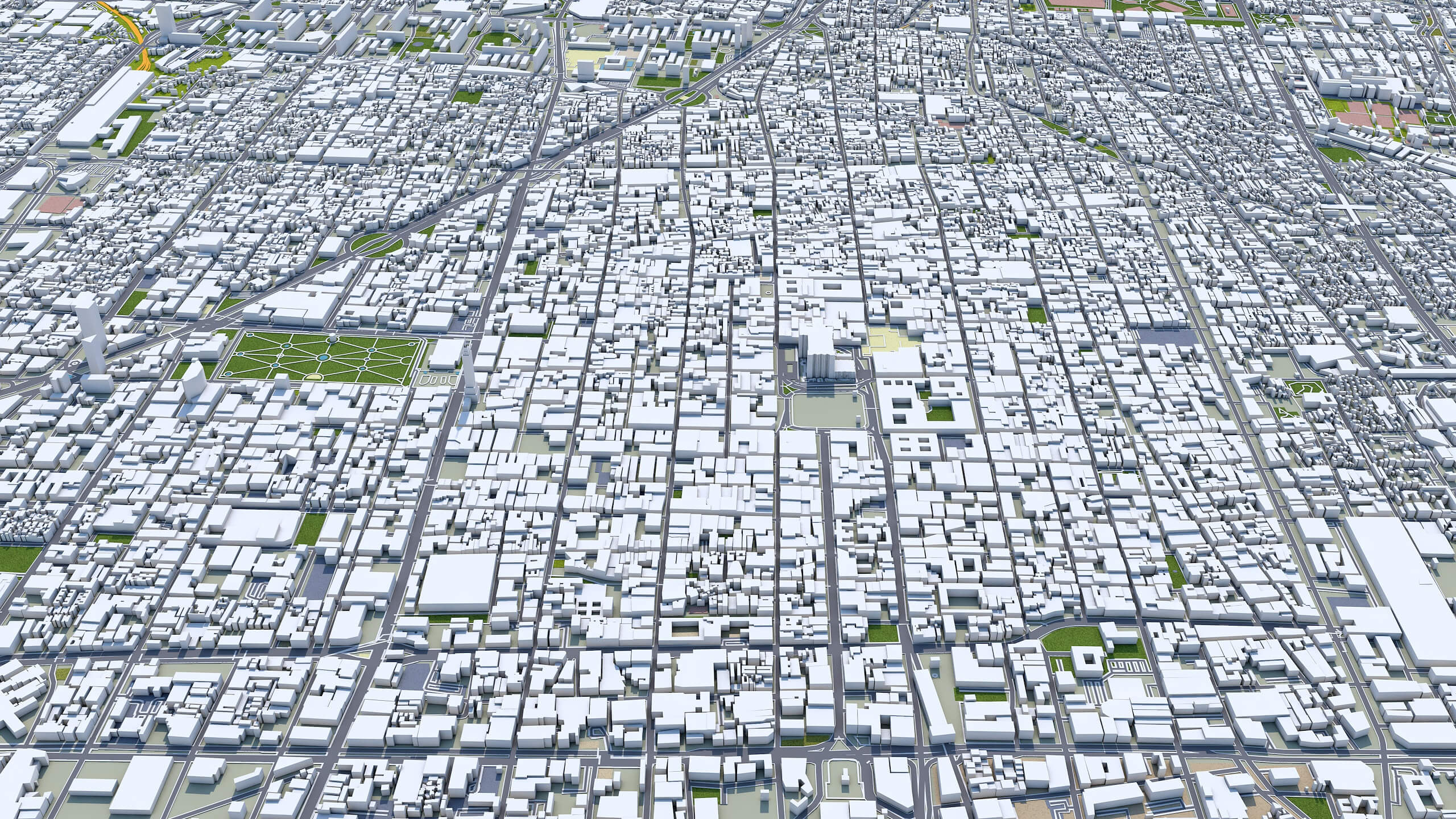 Mexico City, Mexico 50km - 3D Model by 3dstudio