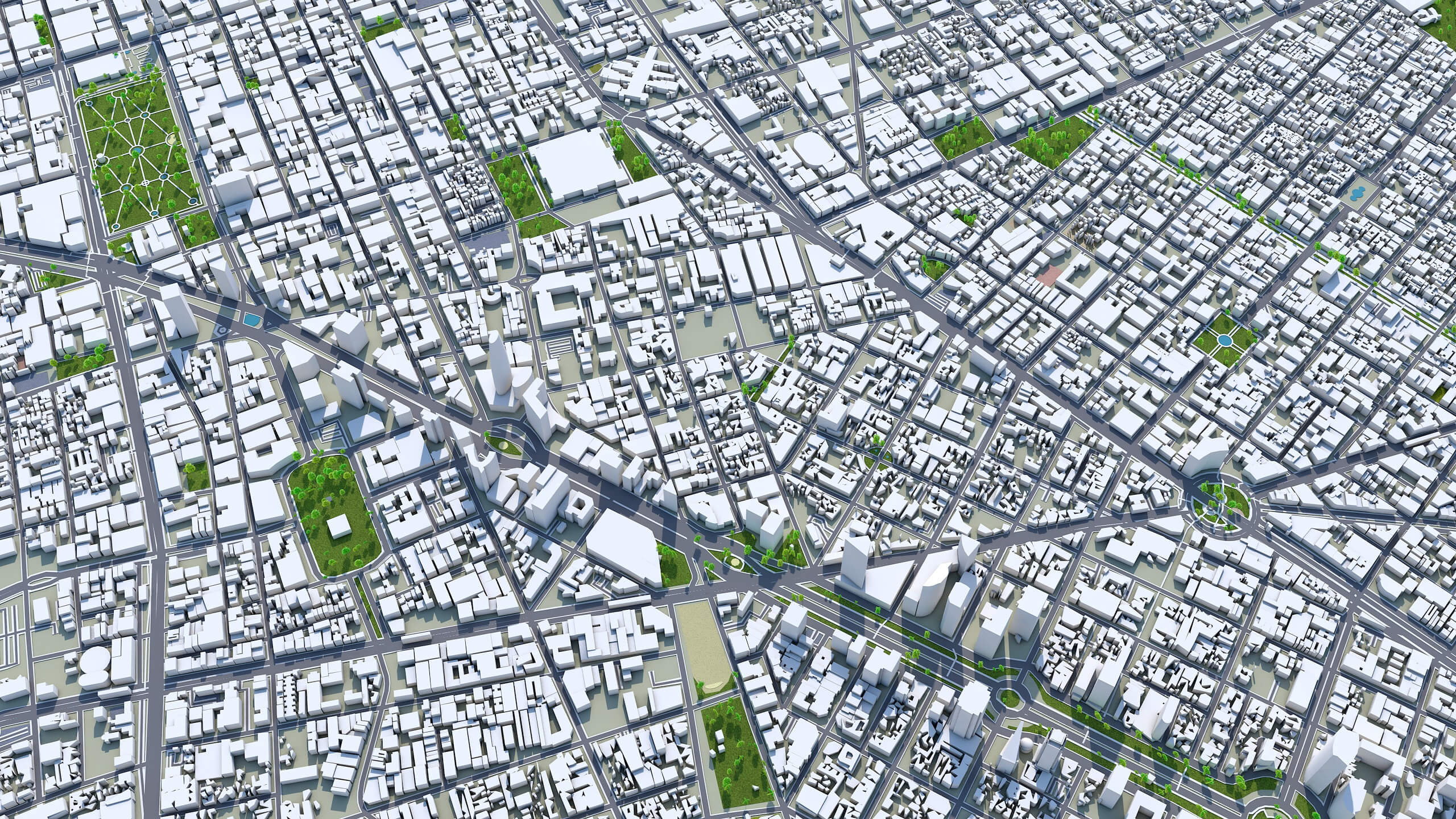 Mexico City, Mexico 50km - 3D Model by 3dstudio