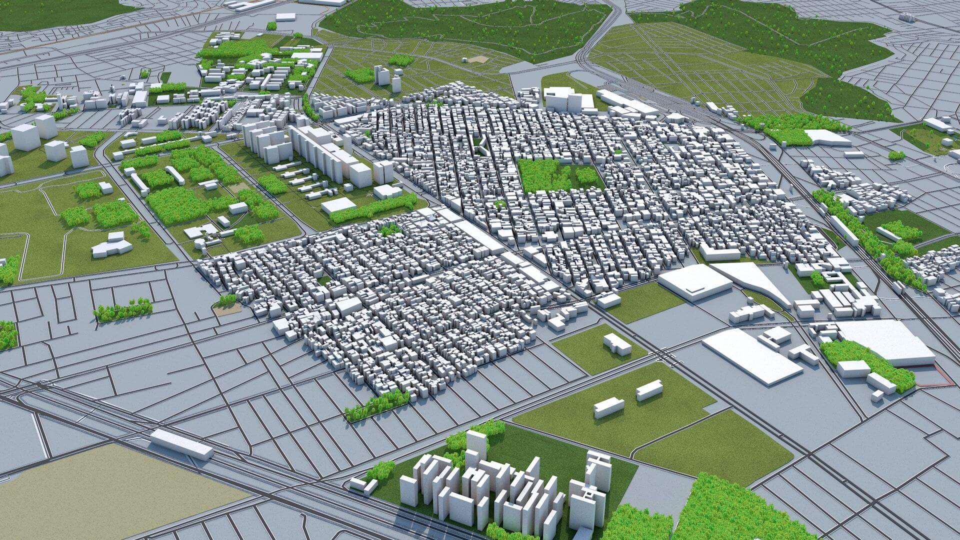 Mexico City Mexico 50km - 3D Model by 3dstudio