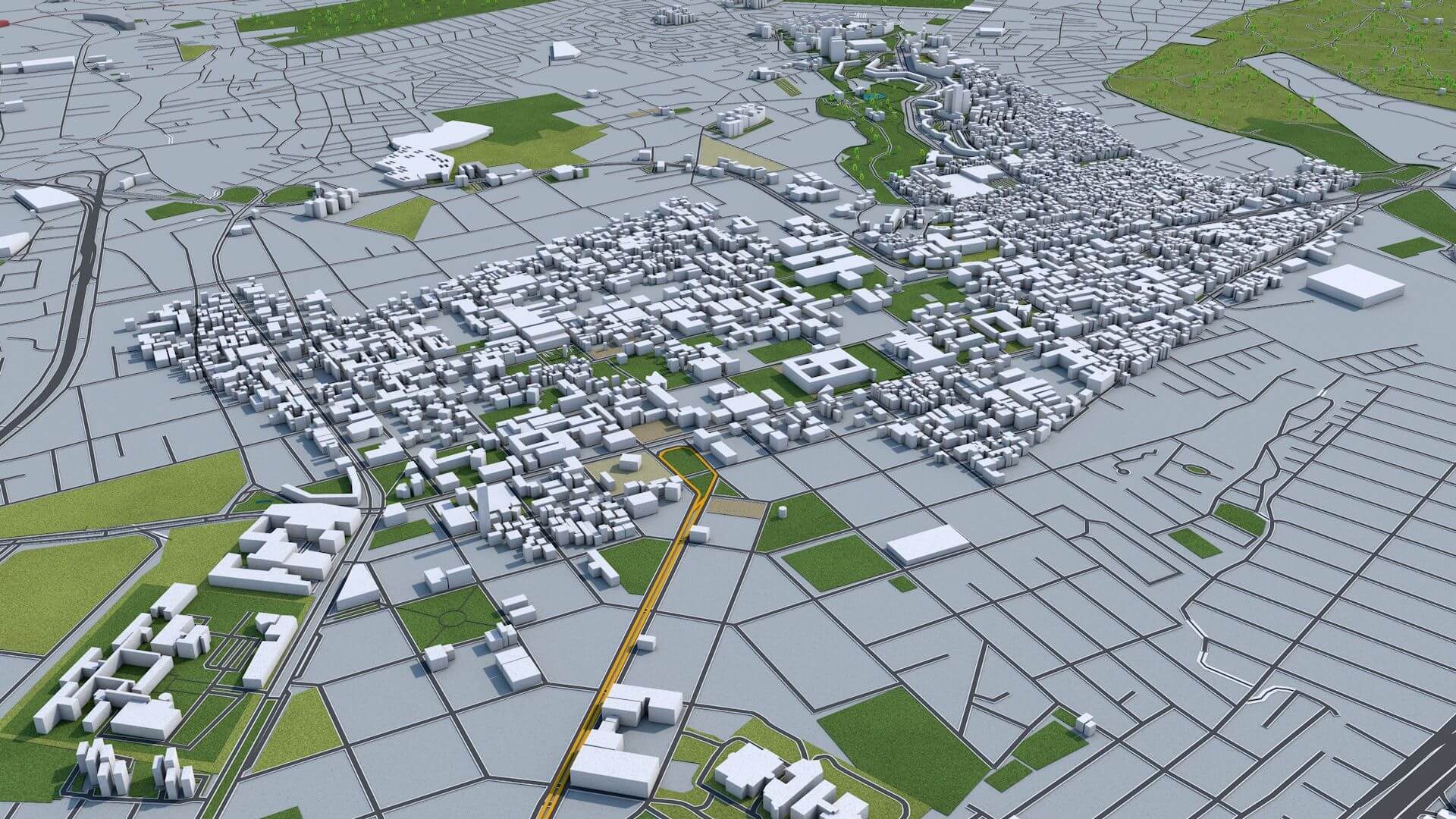 Mexico City Mexico 50km - 3D Model by 3dstudio