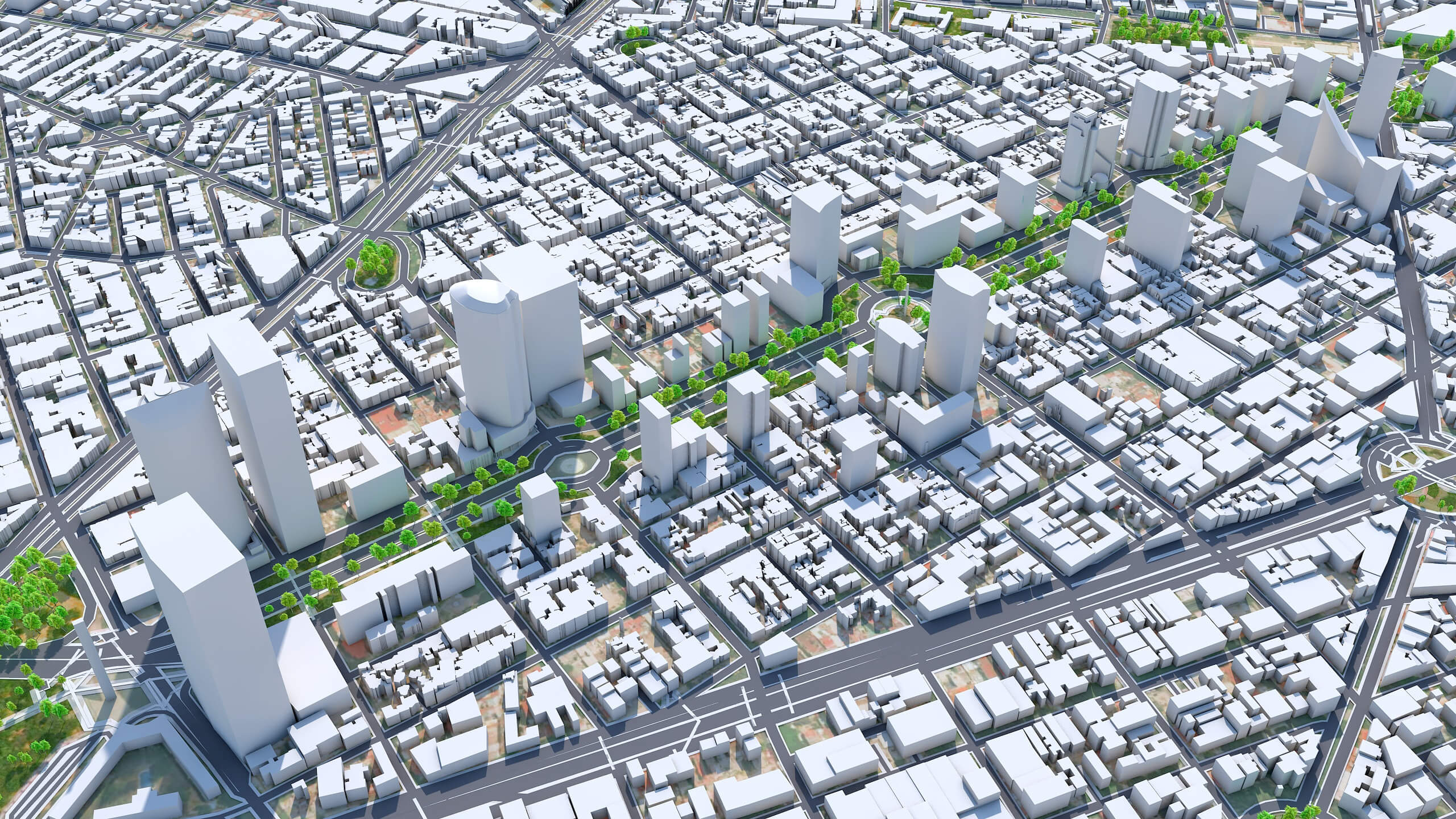 Mexico Downtown City 10km - 3D Model by 3dstudio
