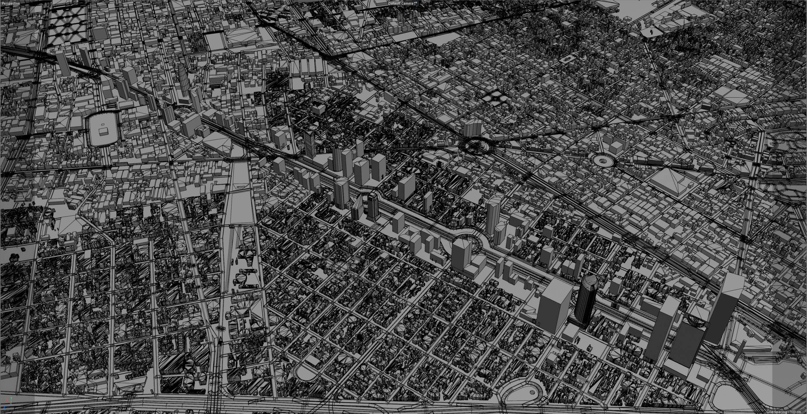 Mexico Downtown City 10km - 3D Model by 3dstudio