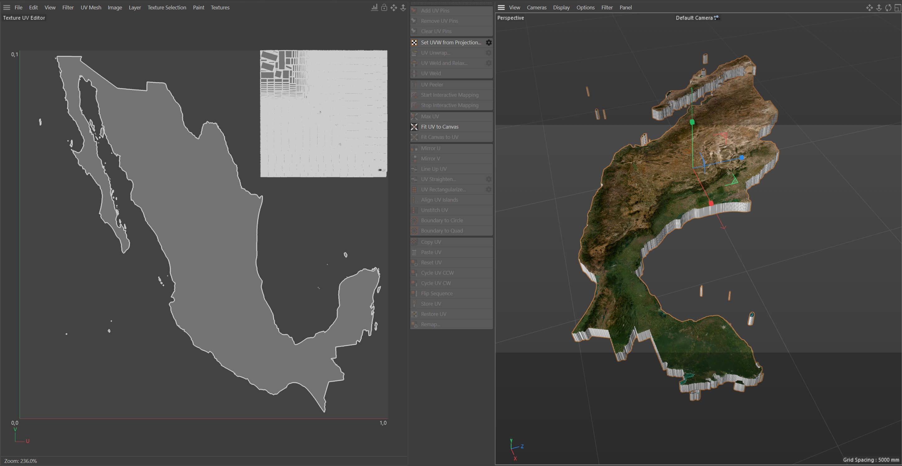 Mexico Terrain Map - 3D Model by 3dstudio