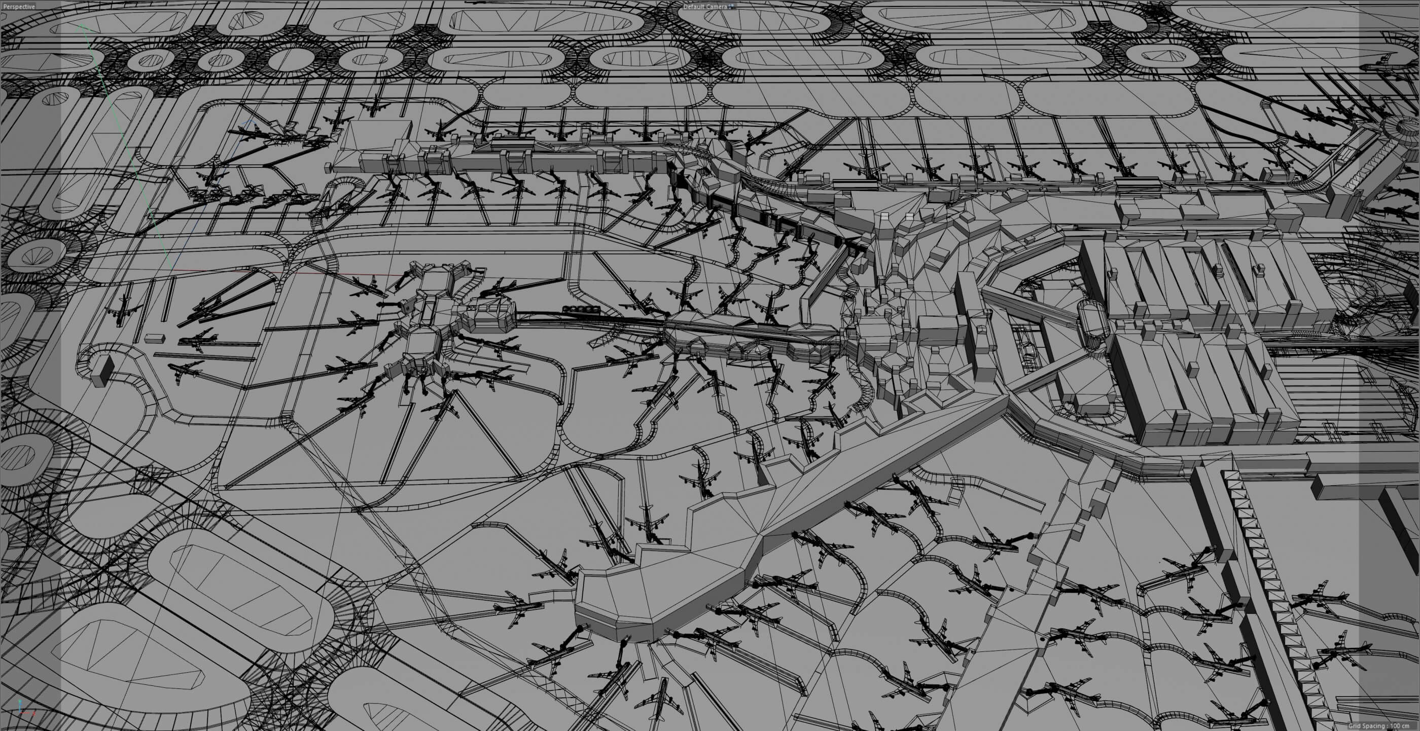 Miami Airport - 3D Model by 3dstudio
