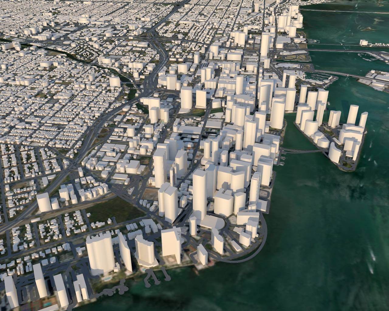 Miami Florida - 3D Model by 3dstudio