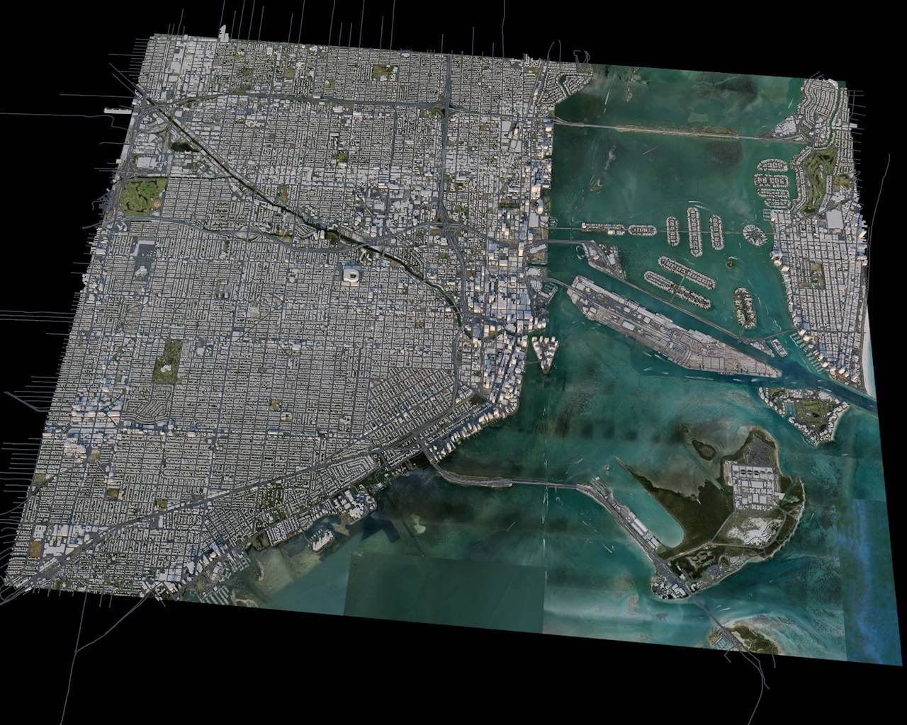 Miami Florida - 3D Model by 3dstudio