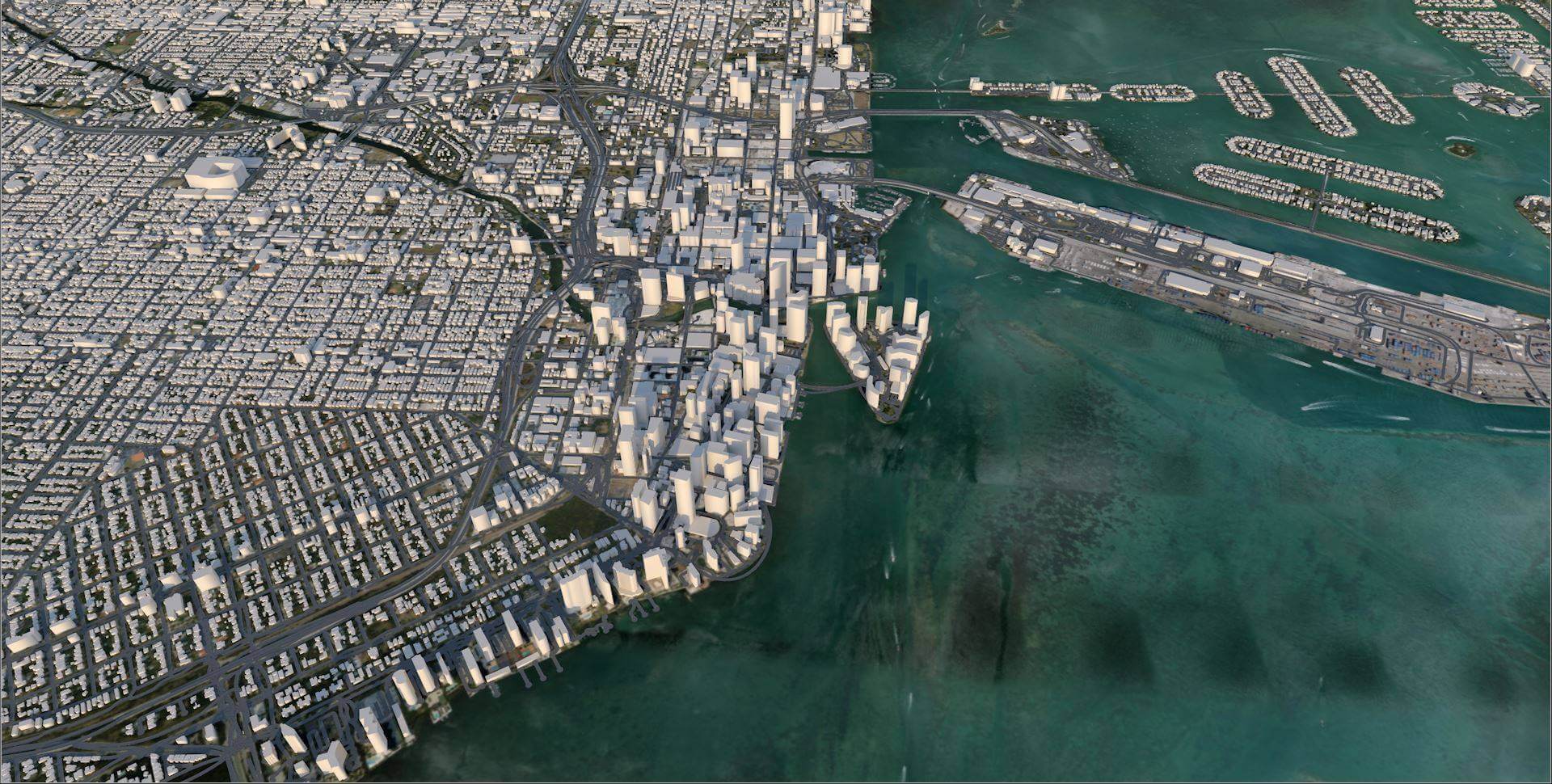 Miami Florida - 3D Model by 3dstudio