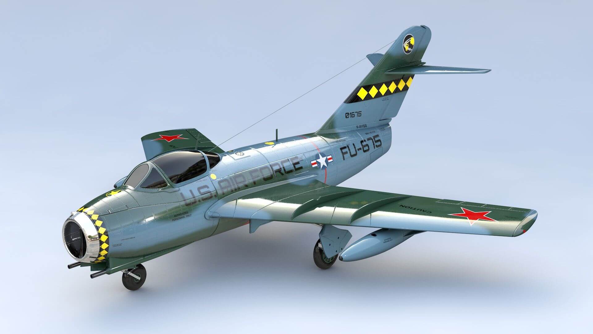 Mikoyan Gurevich MiG 15 - 3D Model by 3dstudio