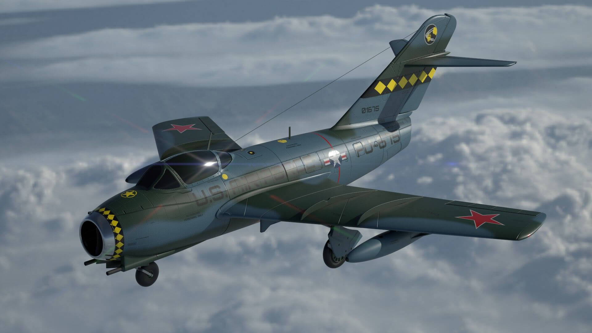 Mikoyan Gurevich MiG 15 - 3D Model by 3dstudio