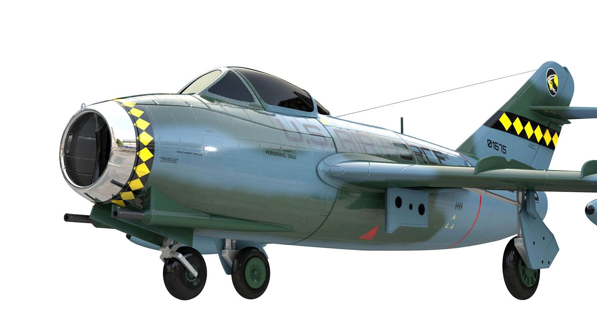 Mikoyan Gurevich MiG 15 - 3D Model by 3dstudio