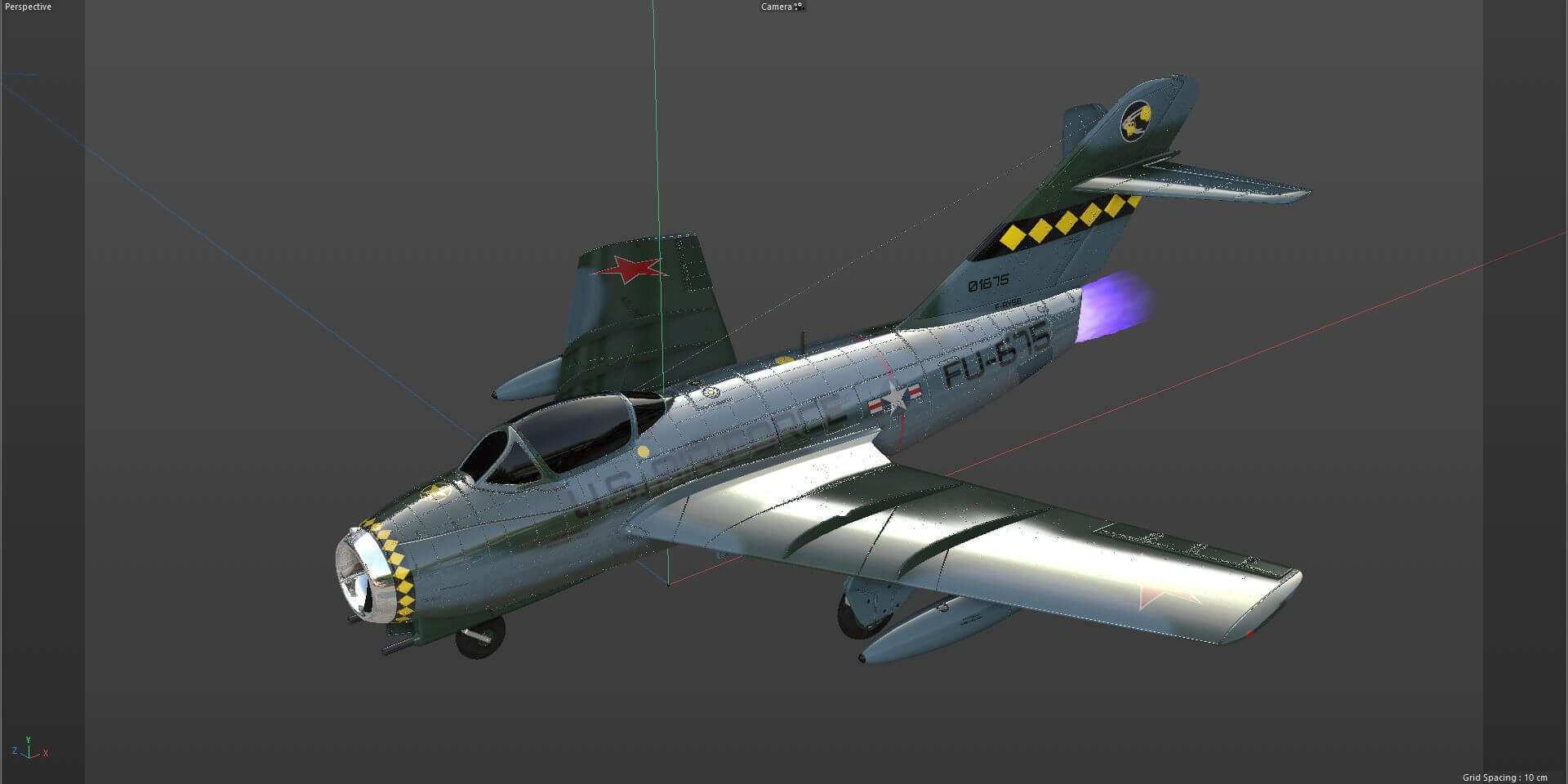 Mikoyan Gurevich MiG 15 - 3D Model by 3dstudio