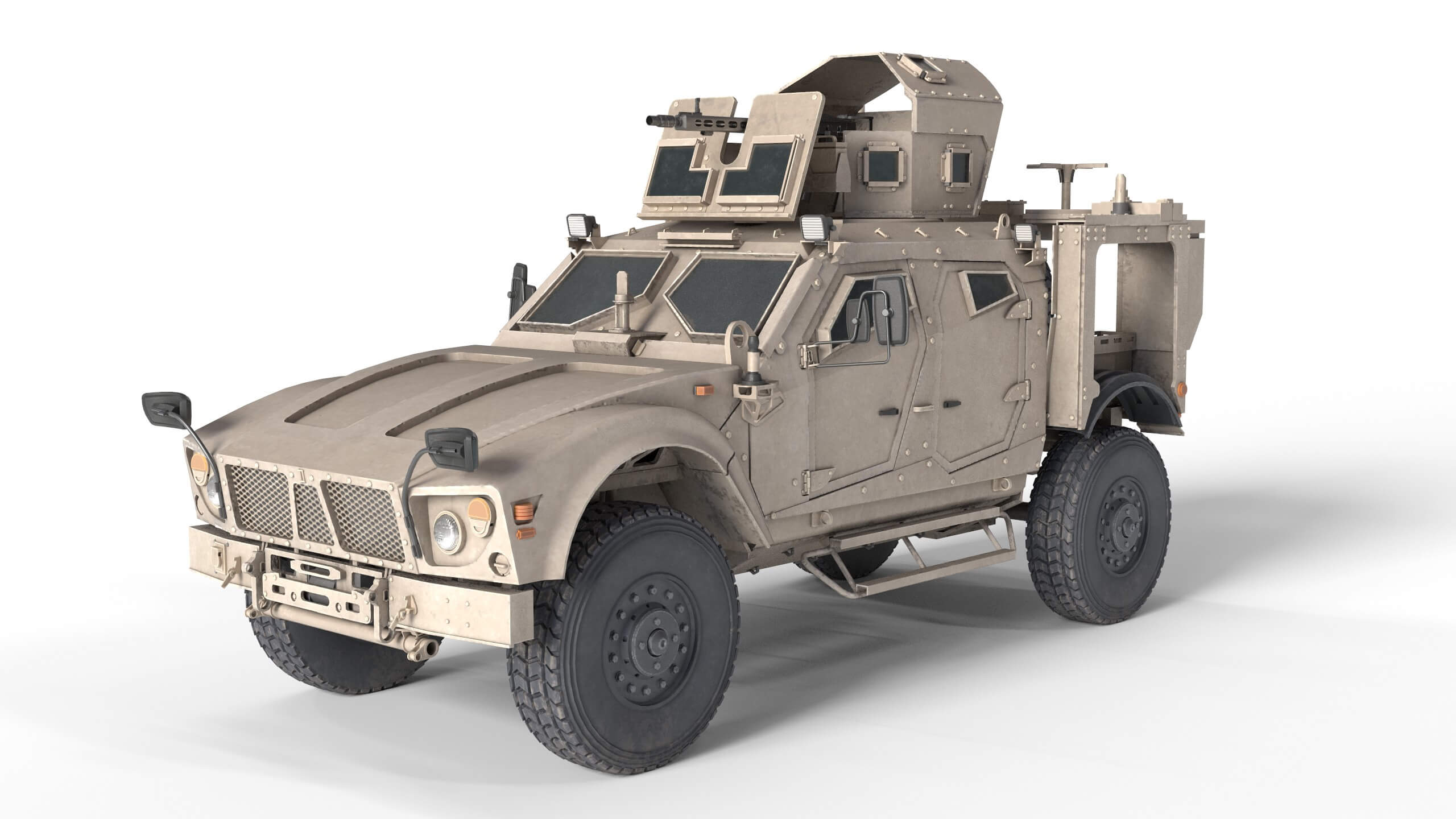 Oshkosh M ATV Ambush Protected Vehicle - 3D Model by 3dstudio