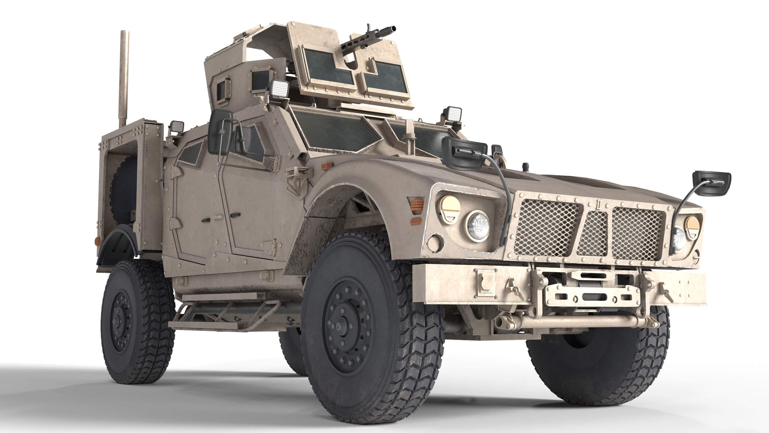 Oshkosh M ATV Ambush Protected Vehicle - 3D Model by 3dstudio
