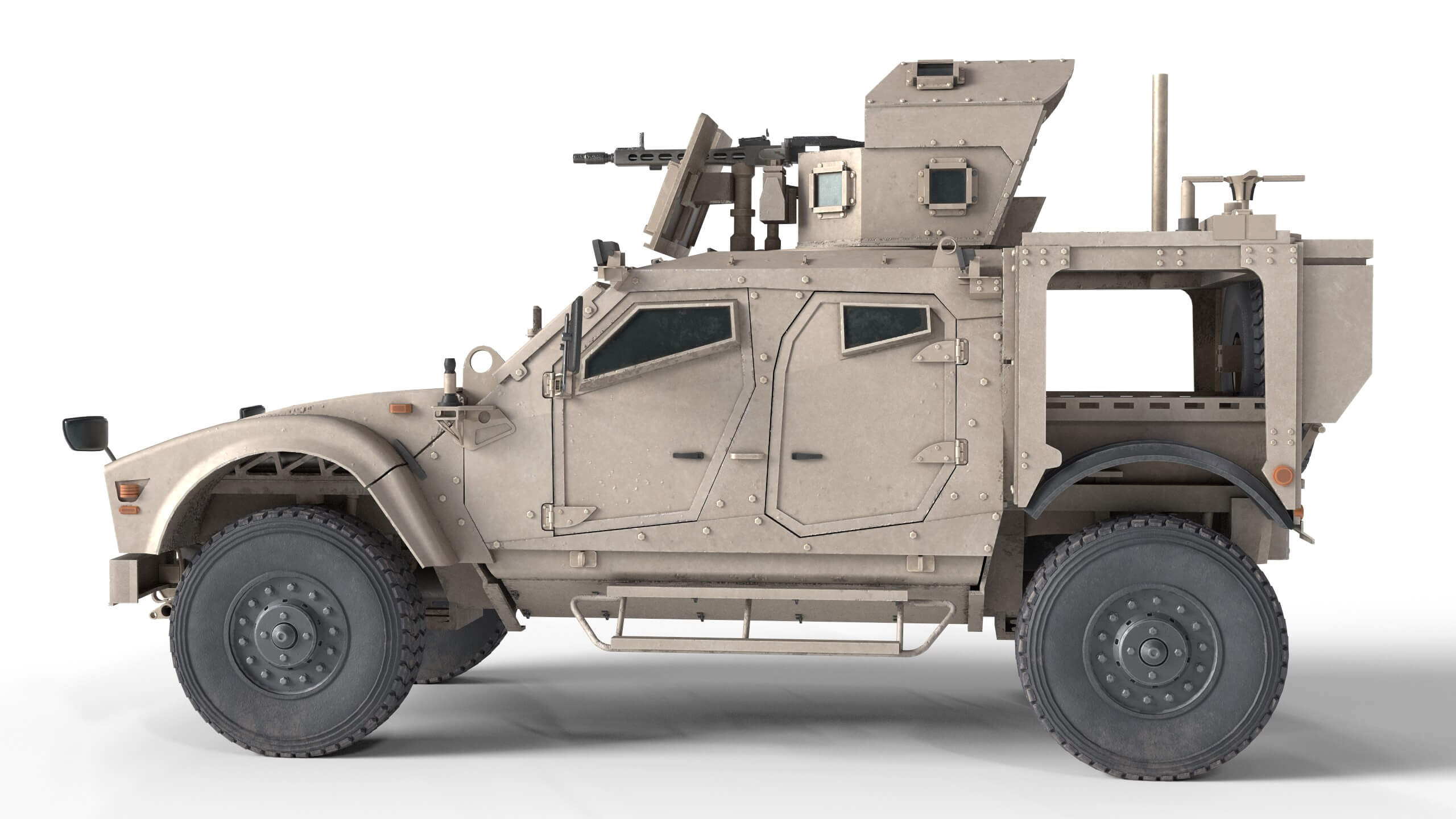 Oshkosh M ATV Ambush Protected Vehicle - 3D Model by 3dstudio