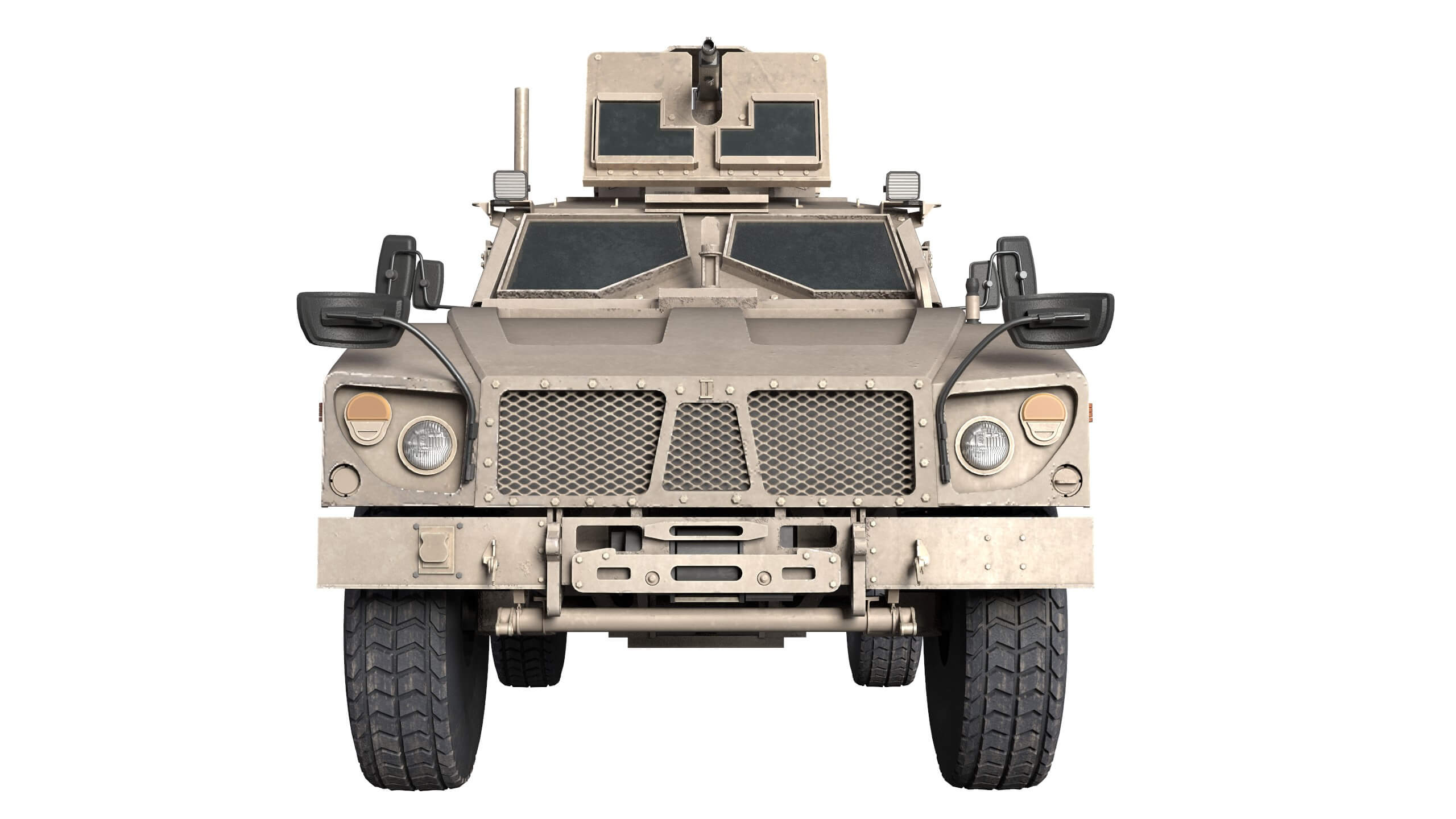 Oshkosh M ATV Ambush Protected Vehicle - 3D Model by 3dstudio