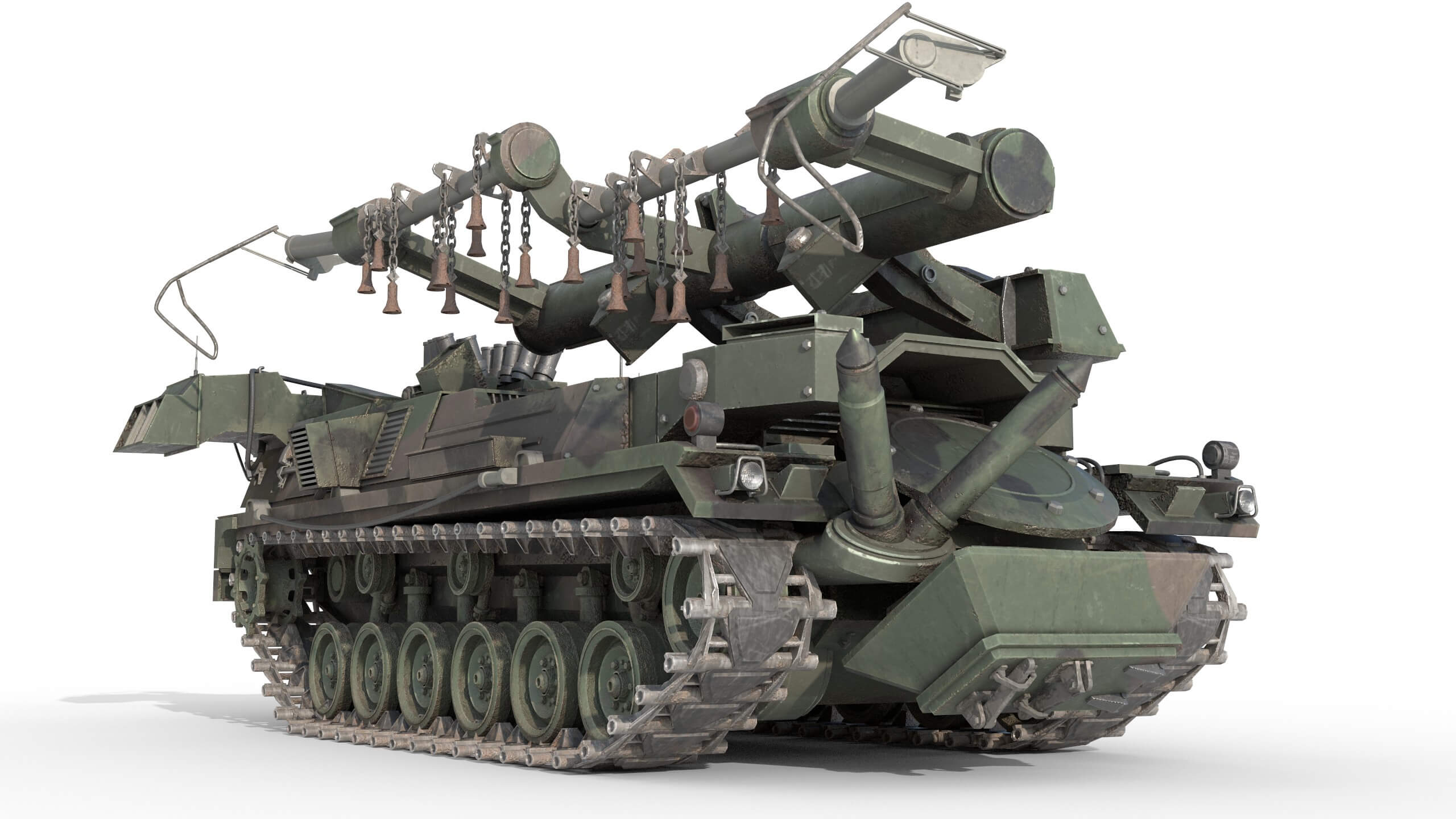 Minenraumpanzer Keiler Mine Clearing Tank - 3D Model by 3dstudio