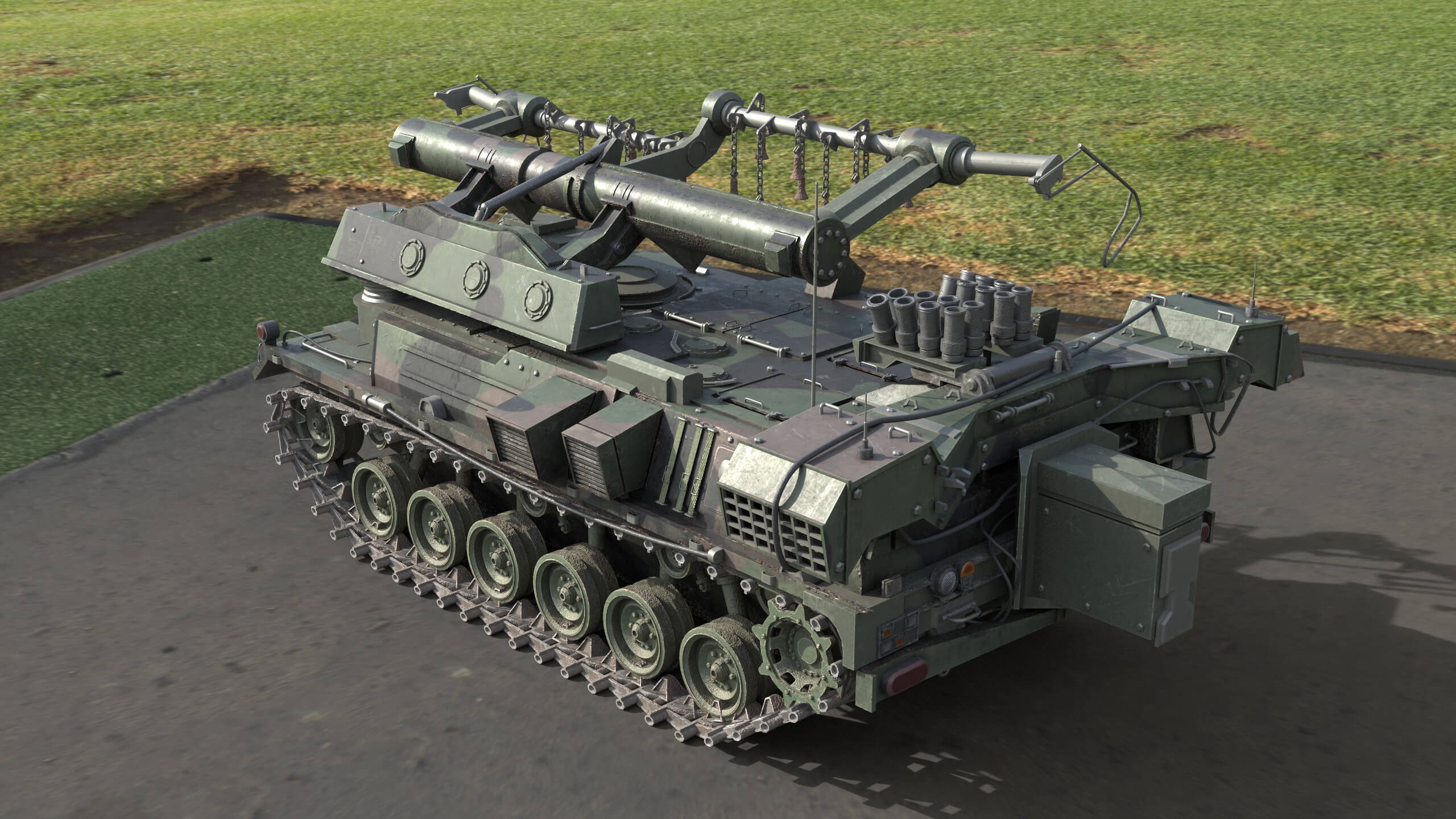 Minenraumpanzer Keiler Mine Clearing Tank - 3D Model by 3dstudio