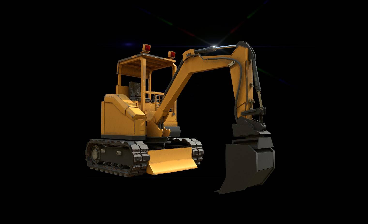 Mini Excavator - 3D Model by 3dstudio