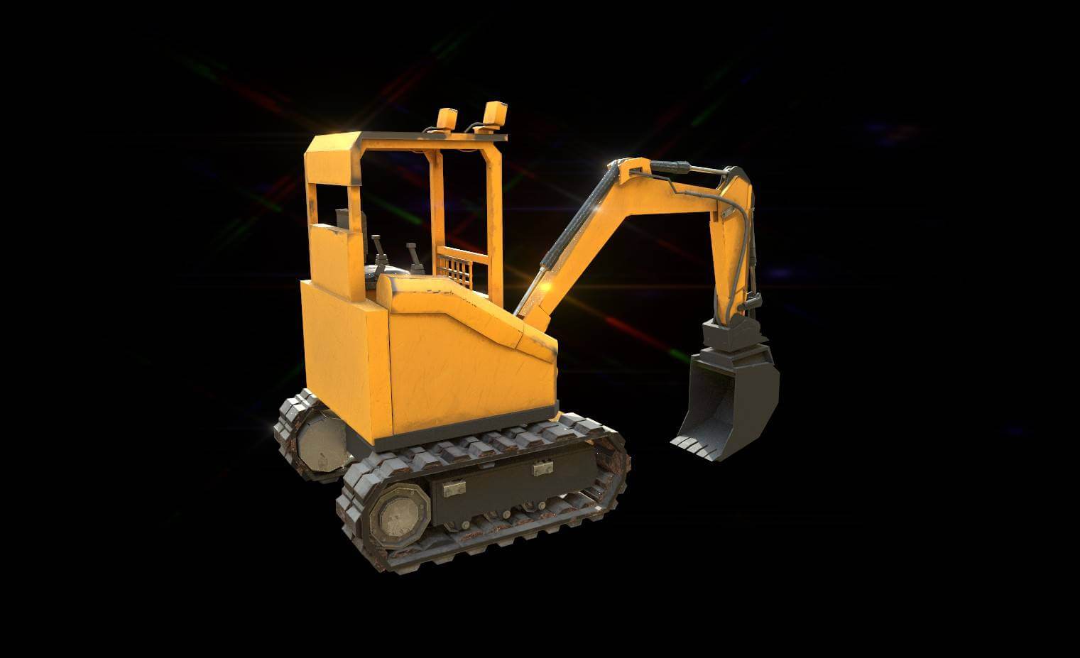 Mini Excavator - 3D Model by 3dstudio
