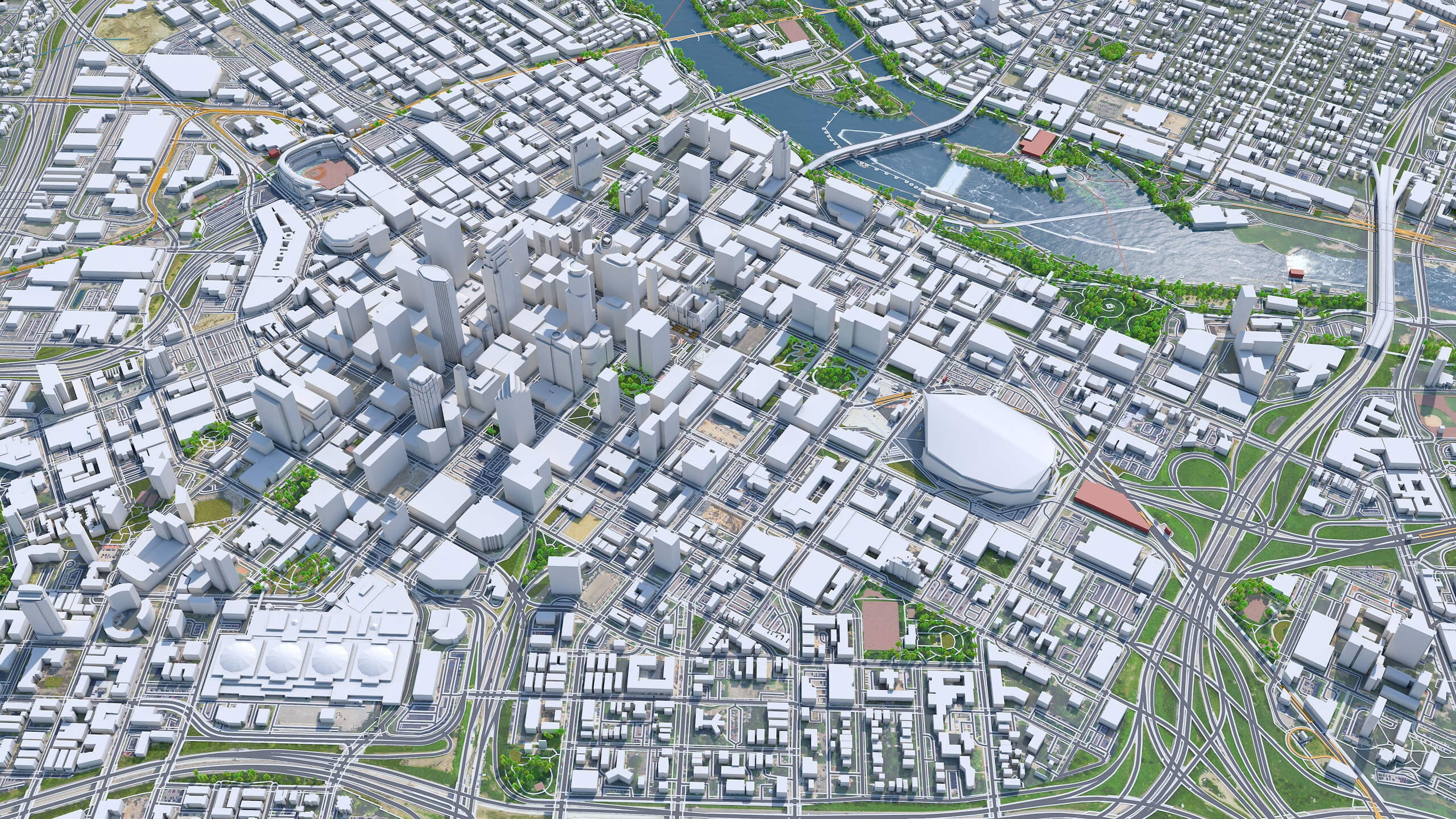 Minneapolis Downtown Minnesota USA 6km - 3D Model by 3dstudio
