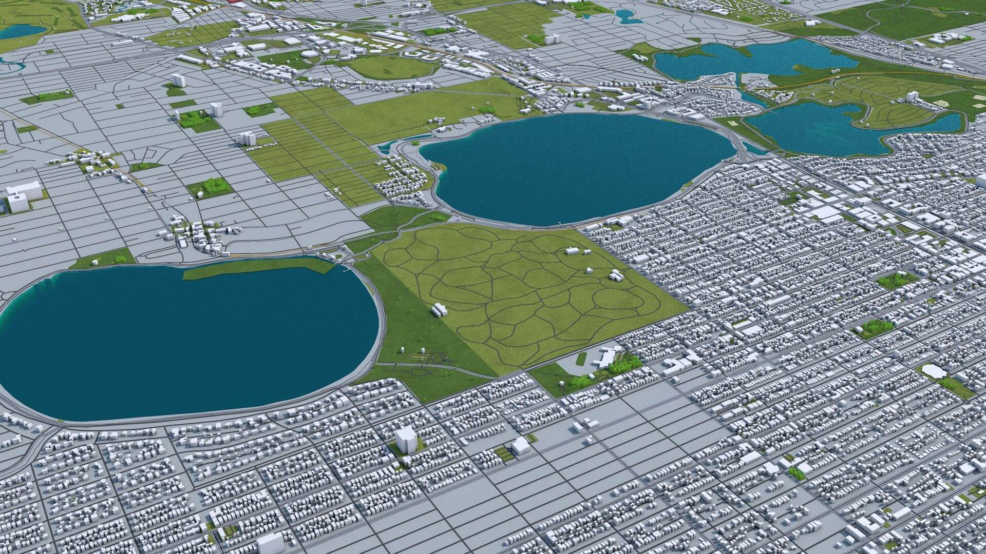 Minneapolis Minnesota 40km - 3D Model by 3dstudio