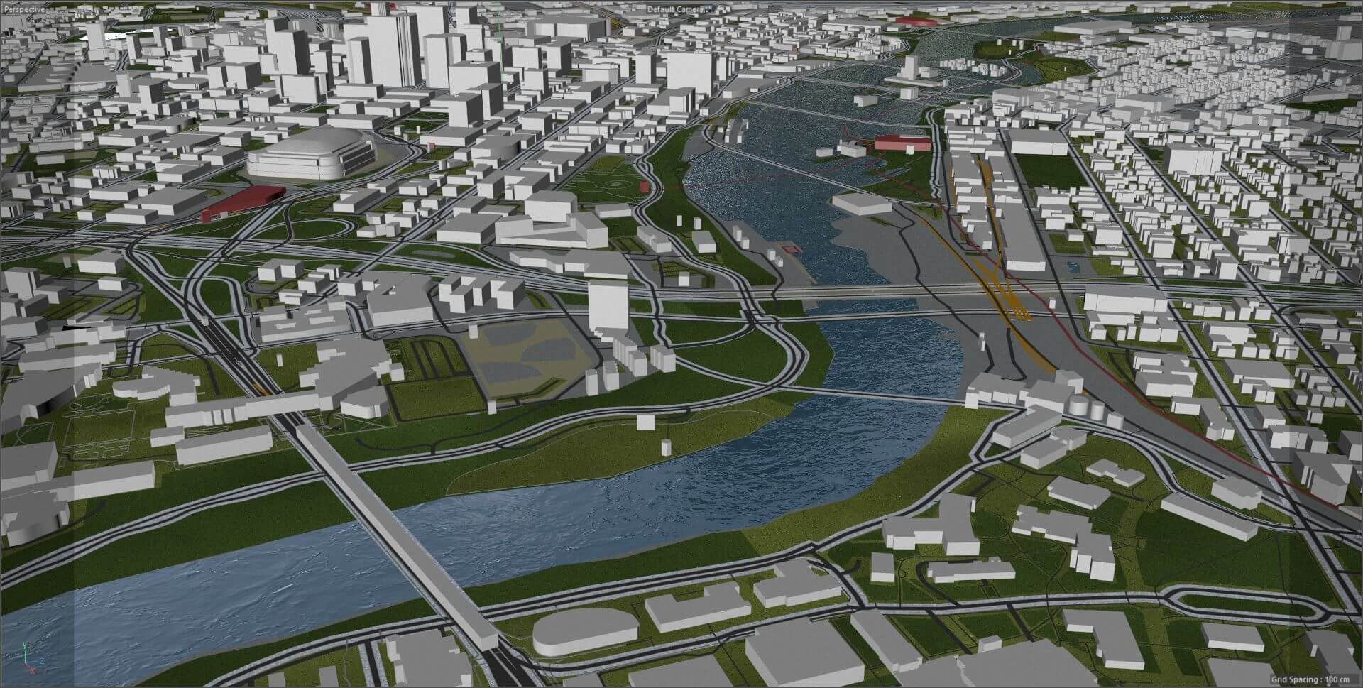 Minneapolis Minnesota 40km - 3D Model by 3dstudio