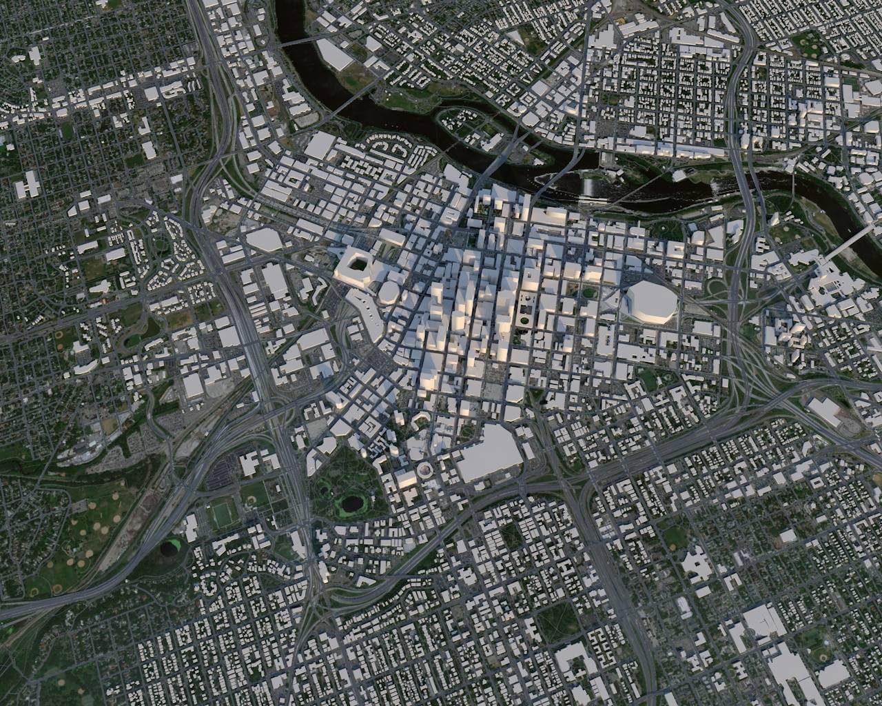 Minneapolis Minnesota - 3D Model by 3dstudio