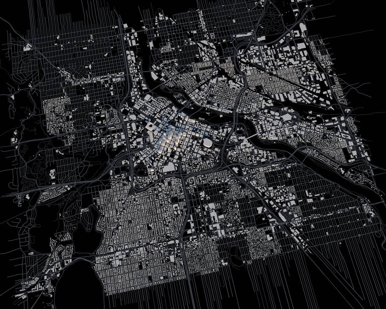 Minneapolis Minnesota - 3D Model by 3dstudio