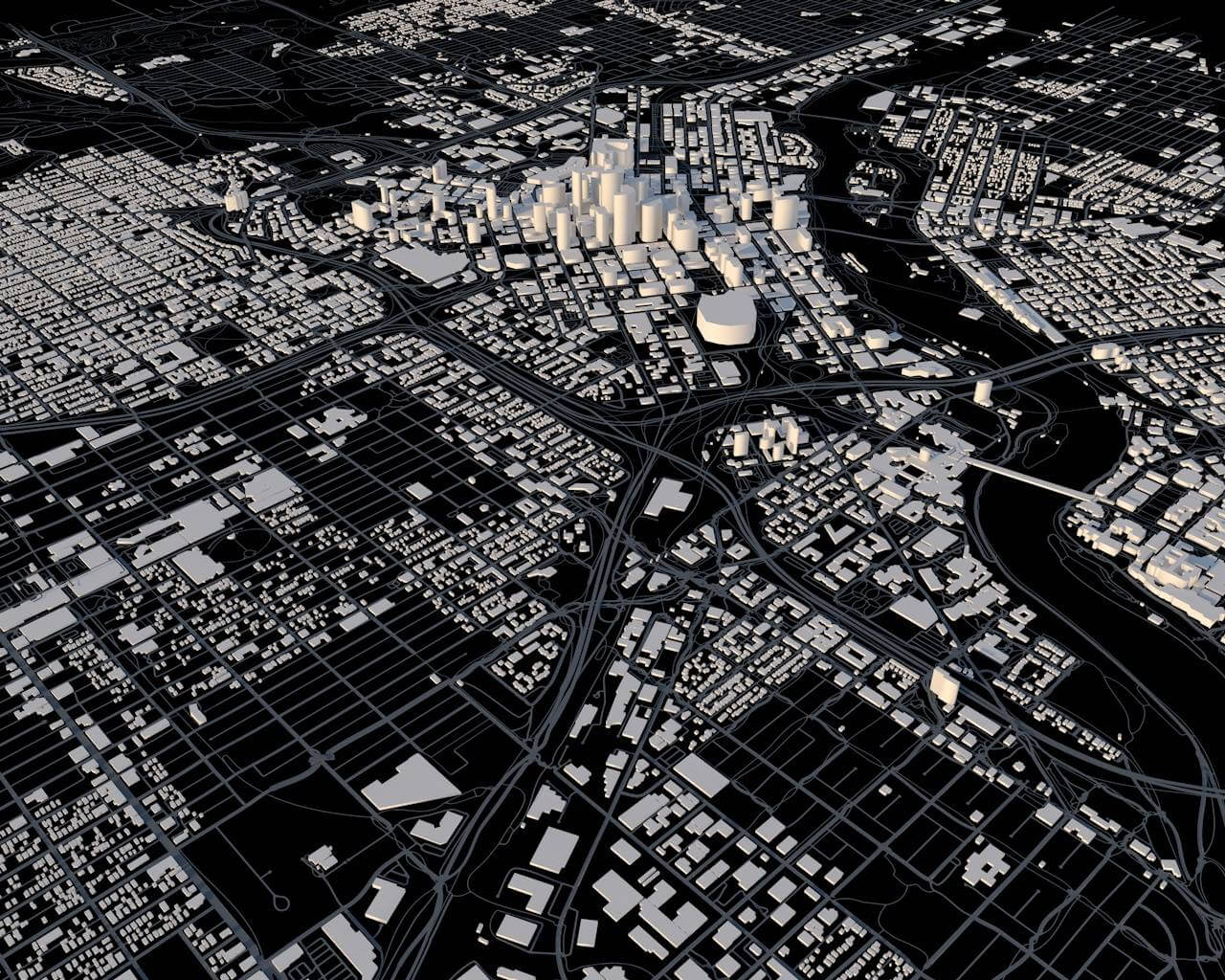 Minneapolis Minnesota - 3D Model by 3dstudio