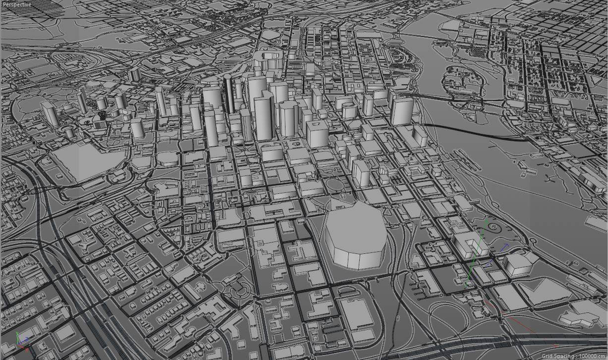 Minneapolis Minnesota - 3D Model by 3dstudio