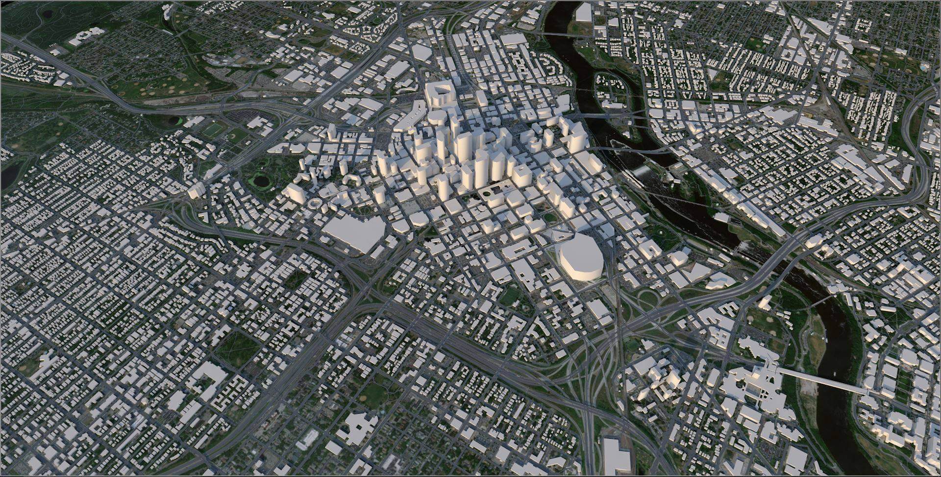 Minneapolis Minnesota - 3D Model by 3dstudio