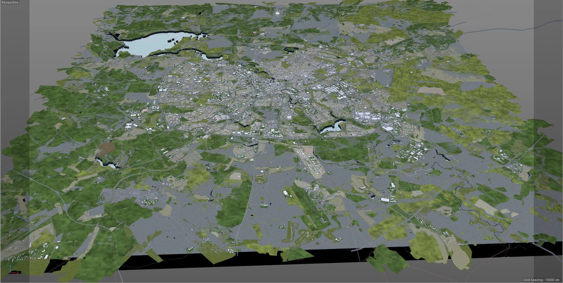 Minsk Belarus 60km - 3D Model by 3dstudio
