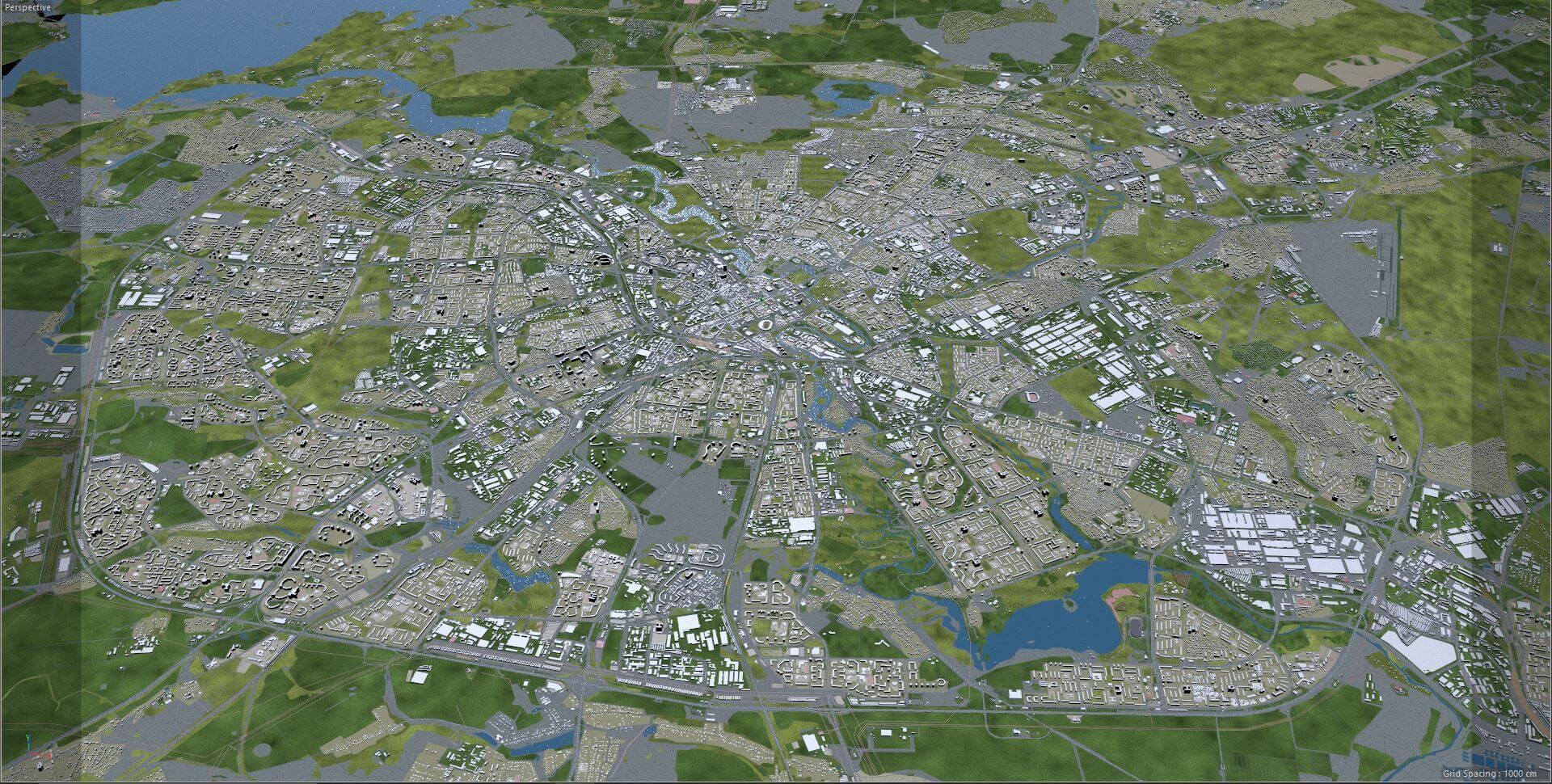 Minsk Belarus 60km - 3D Model by 3dstudio