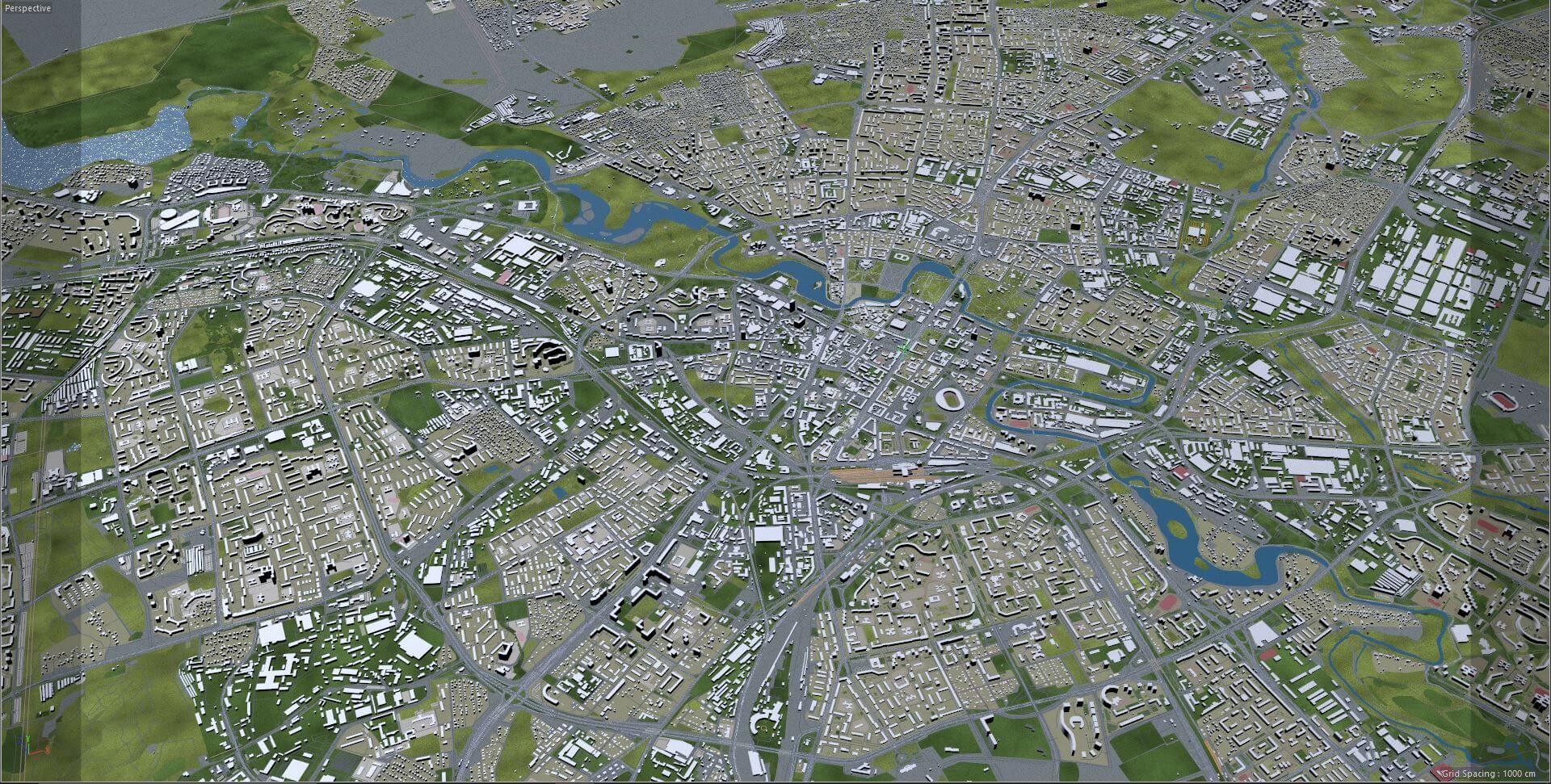 Minsk Belarus 60km - 3D Model by 3dstudio