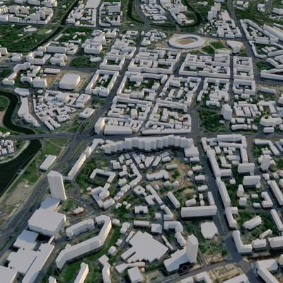 Minsk Belarus - 3D Model by 3dstudio