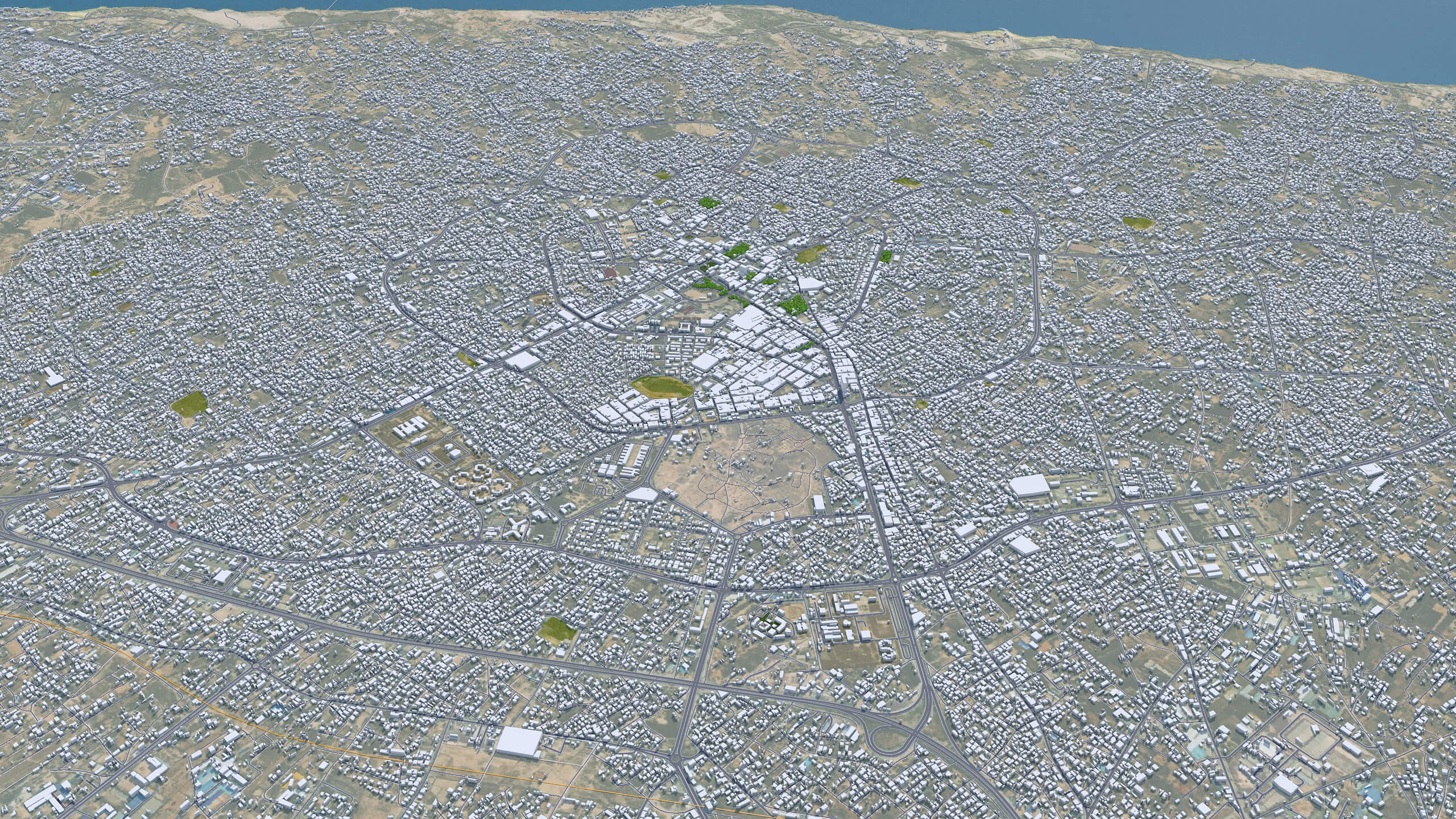Misratah City Libya 3D Model 50km by 3dstudio